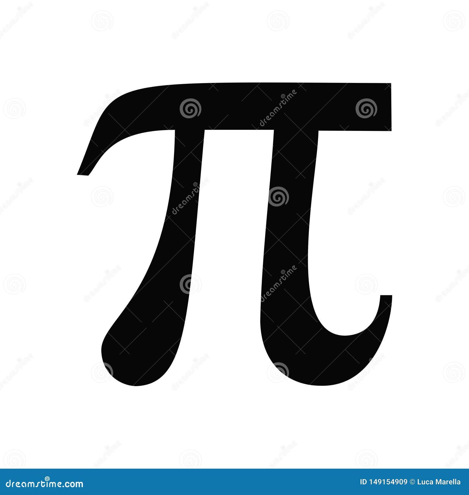 Vector Illustration of the PI Symbol Icon Stock Vector - Illustration ...