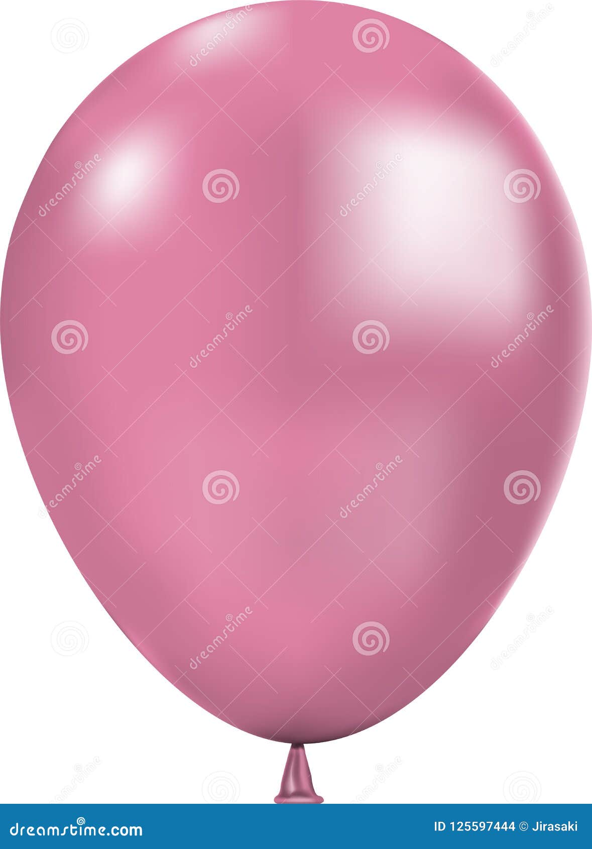 Pink balloon stock vector. Illustration of decoration - 125597444