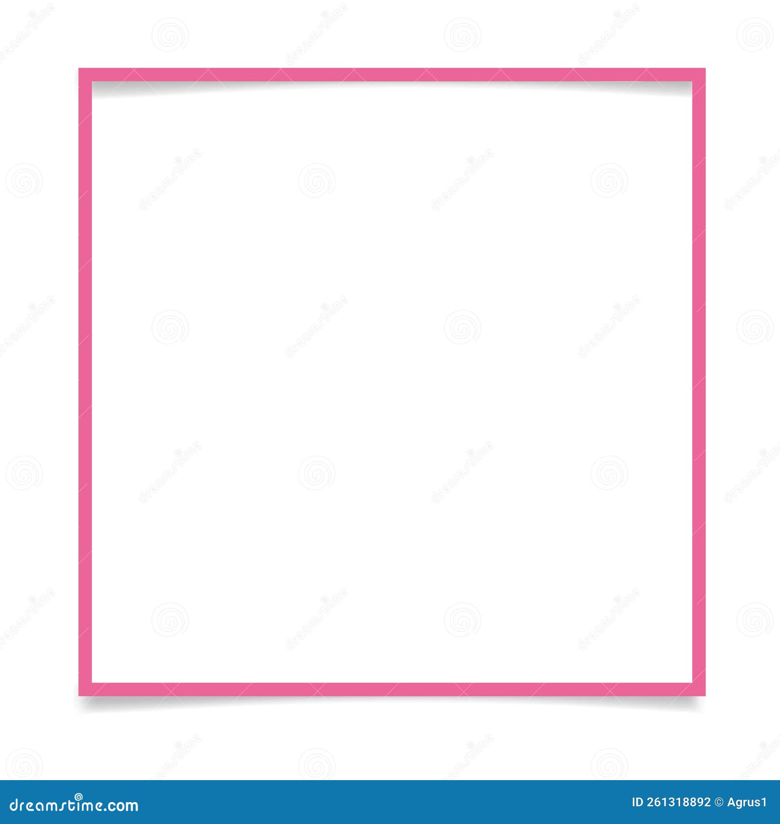 Vector Illustration of Pink Colored Photo Frame Stock Vector ...