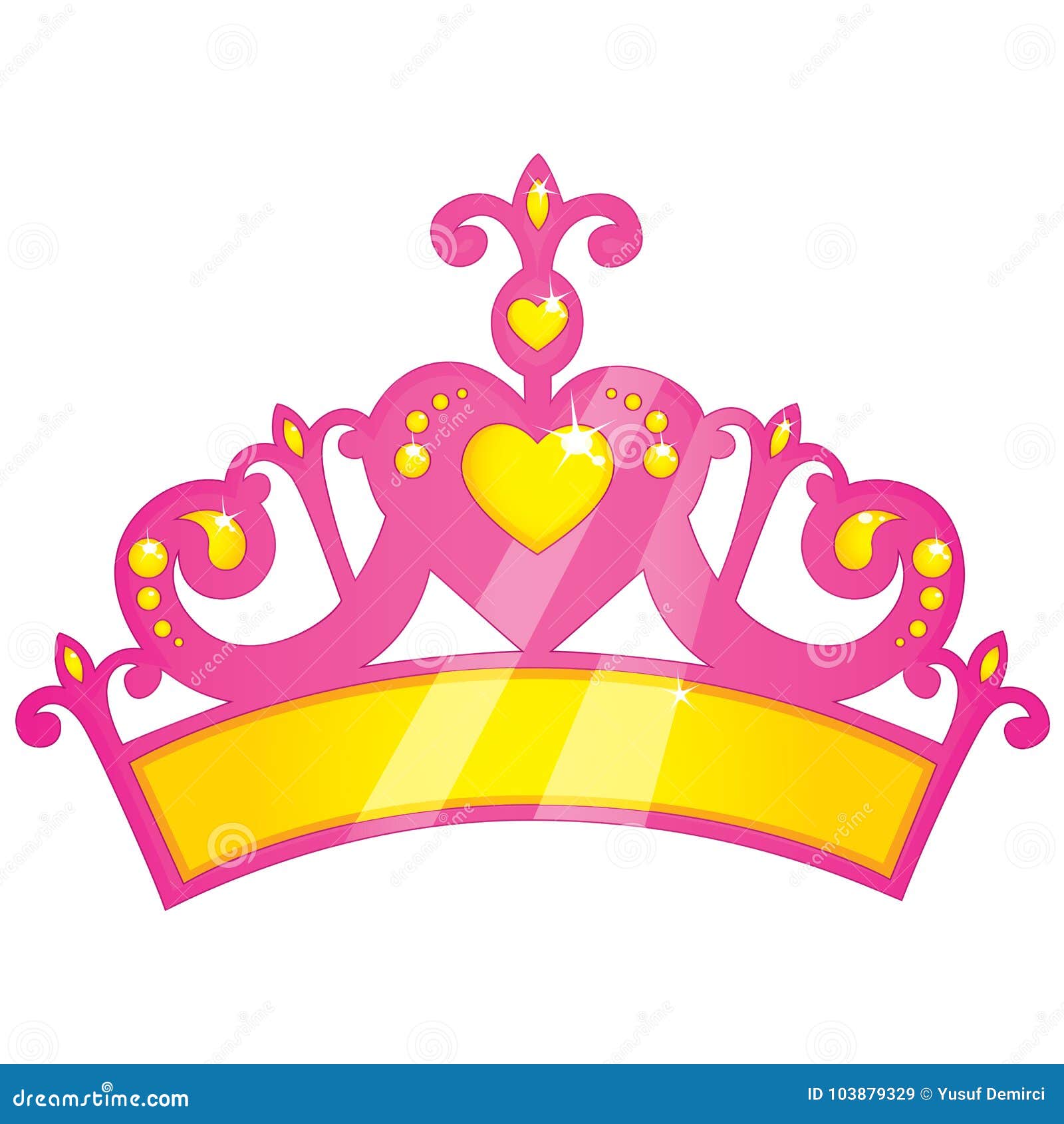 Pink Tiara Vector