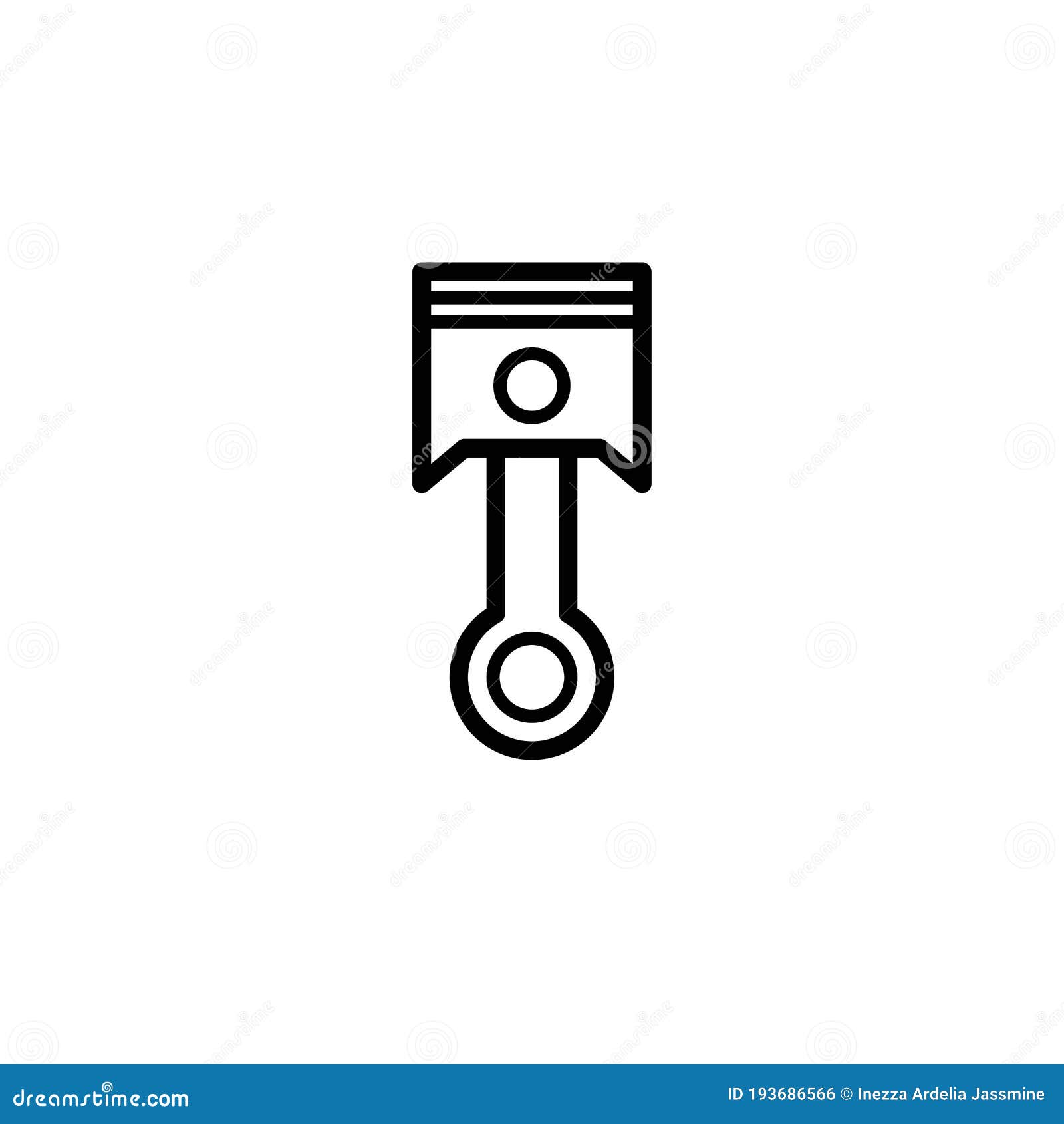 Piston Icon Vector Design Template Stock Vector - Illustration of ...
