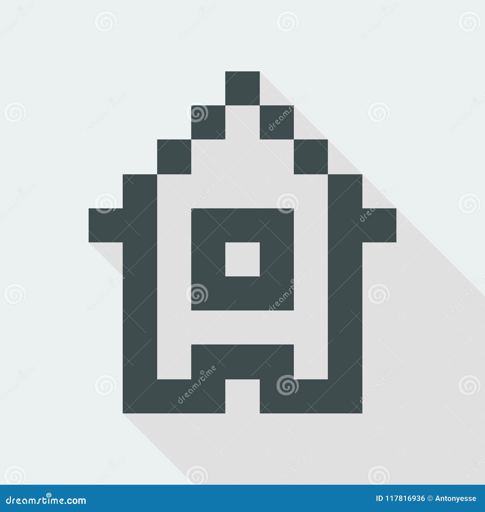 Vector Illustration of Pixel Computer Icon Stock Vector - Illustration ...