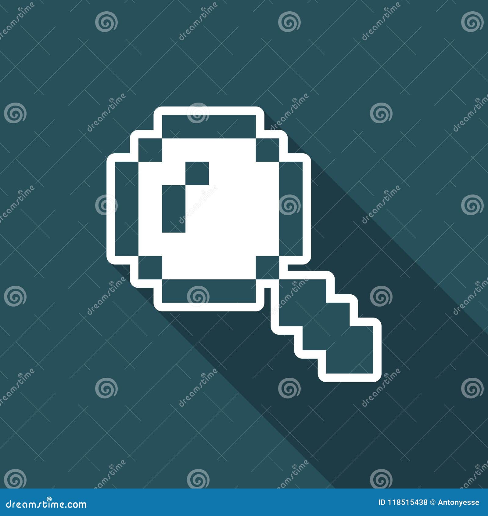 Vector Illustration of Pixel Computer Icon Stock Vector - Illustration ...