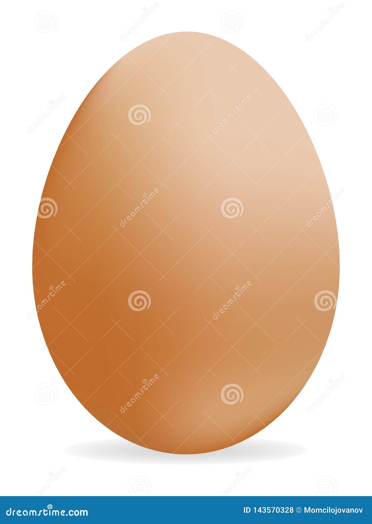 Plain Easter Egg with a Shadow Stock Vector - Illustration of blue ...