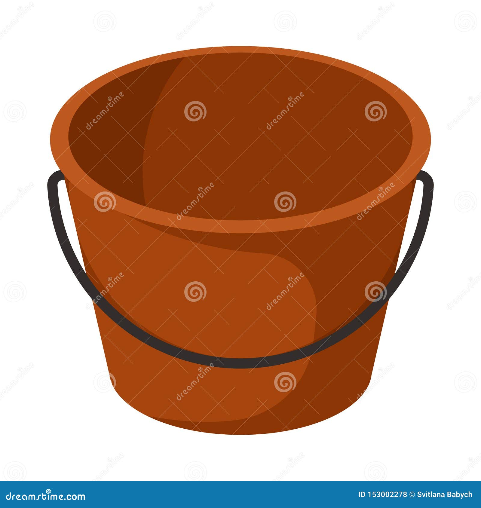 Vector Illustration of Plastic and Bucket Sign. Set of Plastic and ...