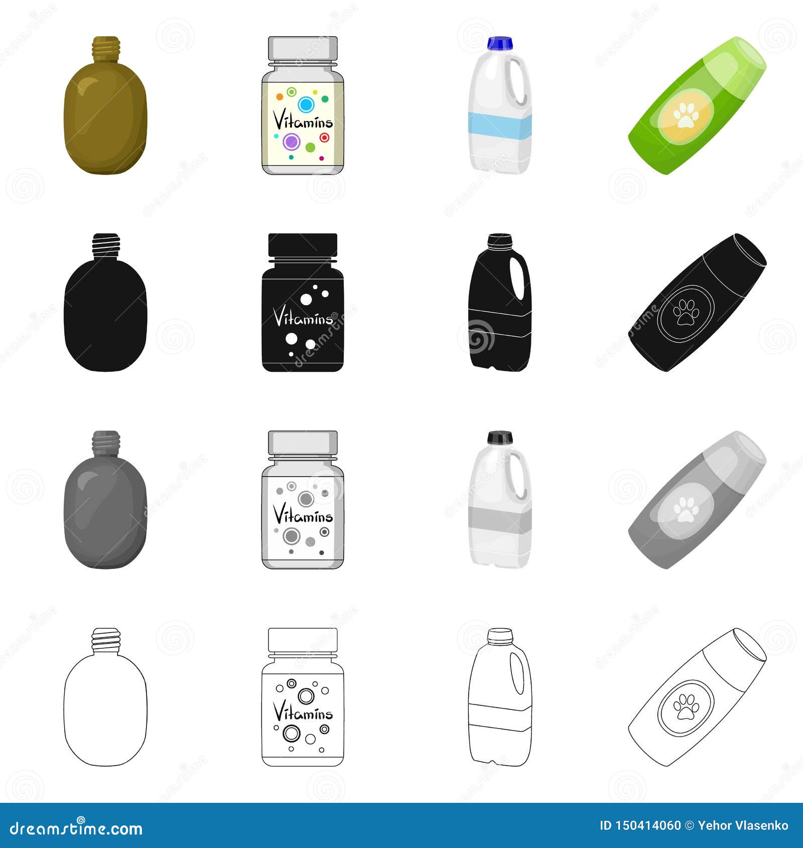 Vector Design of Plastic and Container Logo. Collection of Plastic and ...