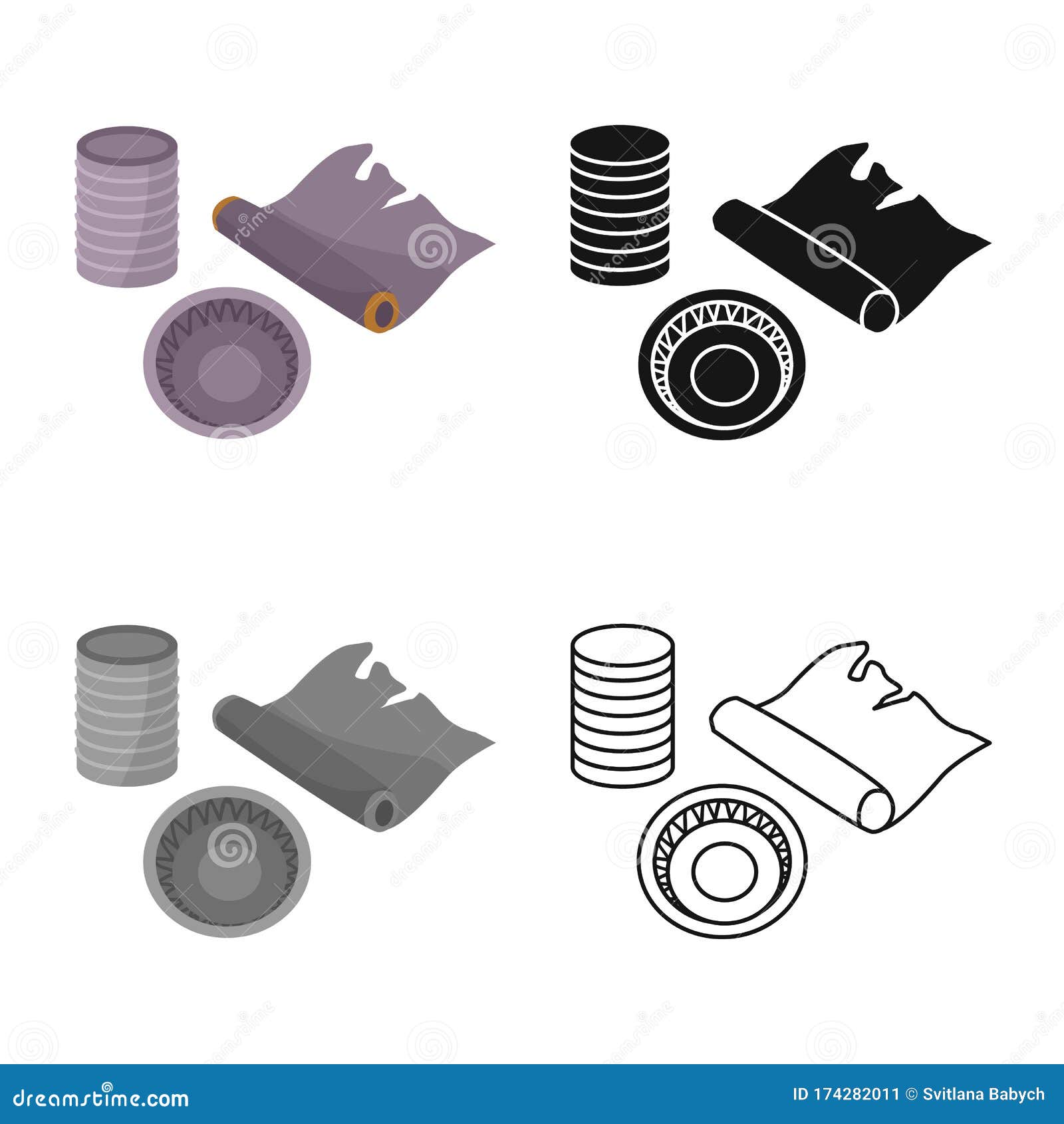 Vector Design of Plastic and Tableware Symbol. Graphic of Plastic and ...