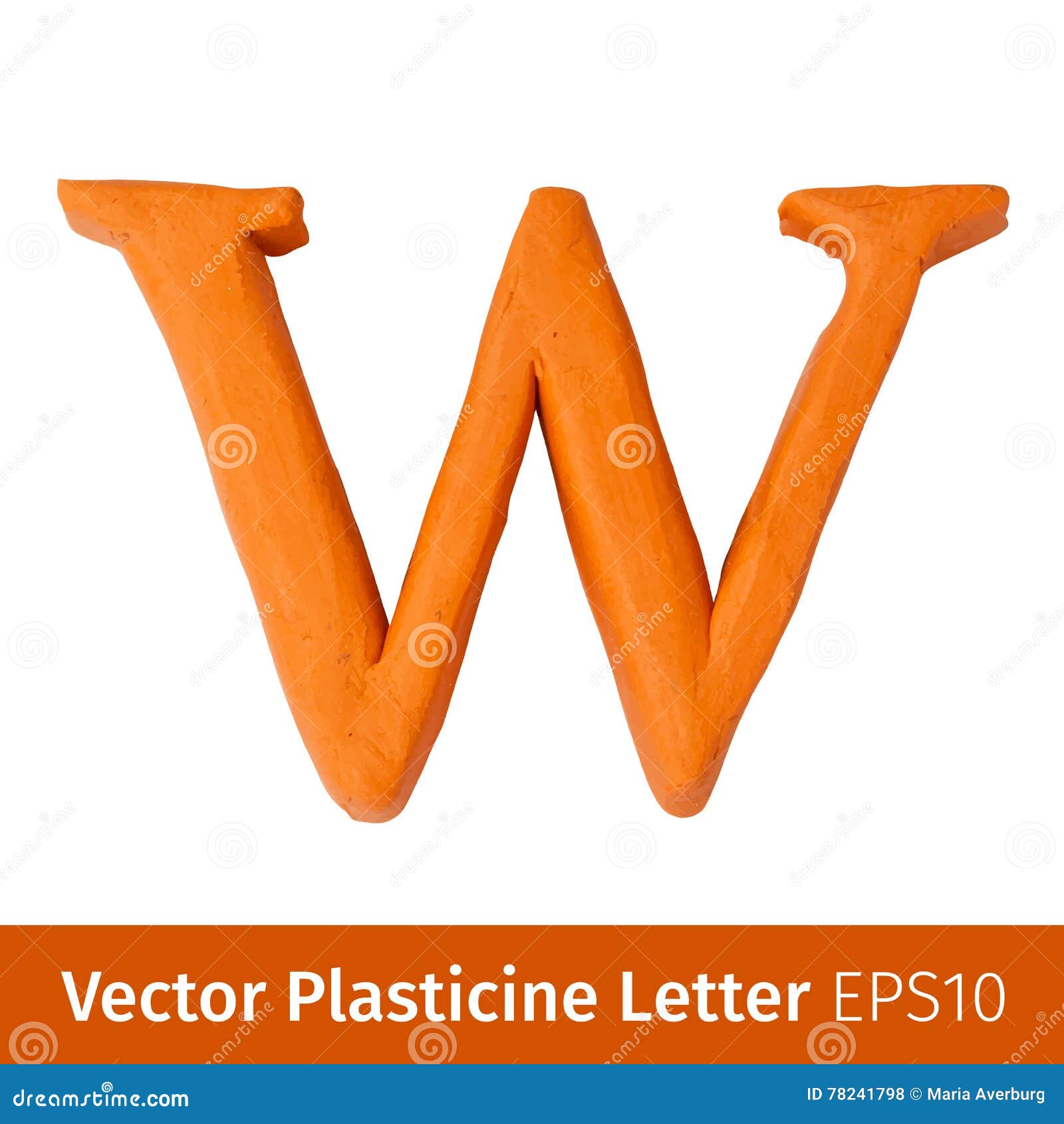 Vector Illustration of Plasticine Letters English Alphabet. Stock ...