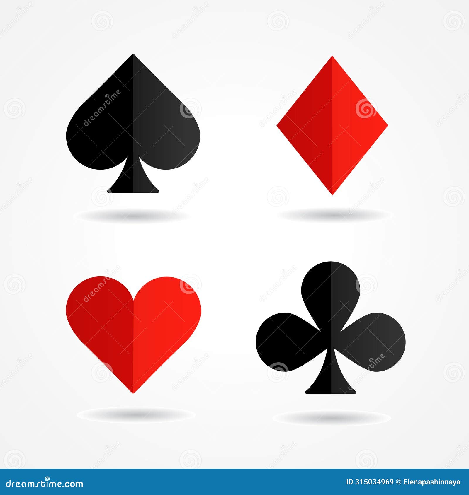 Playing card suits design stock vector. Illustration of pokercards ...