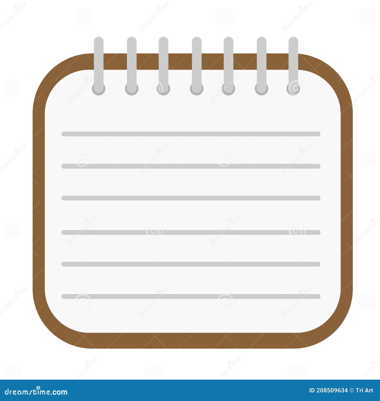 Vector Illustration of a Pocket Notebook for Jotting Down Important ...