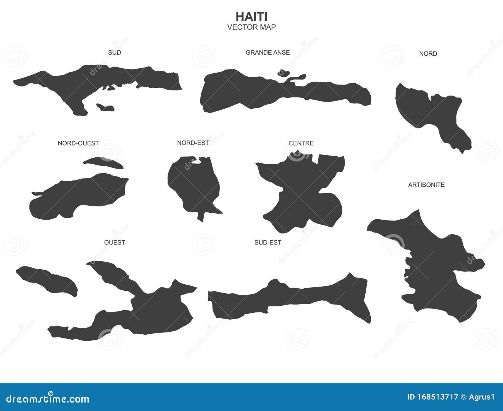 Political Map Of Haiti Isolated On Transparent Background Cartoon ...