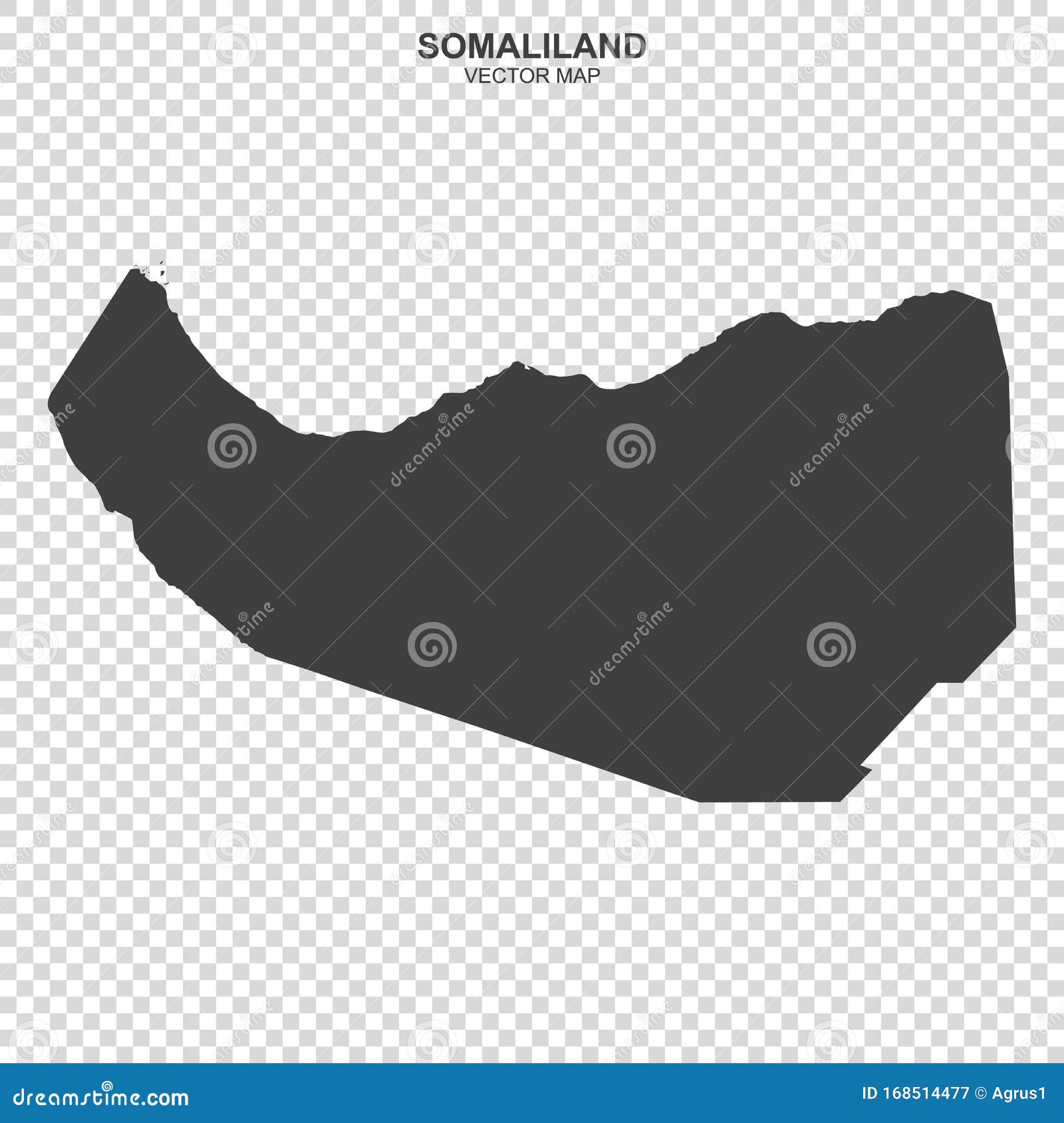 Political Map Of Somaliland Isolated On White Background Cartoon Vector ...