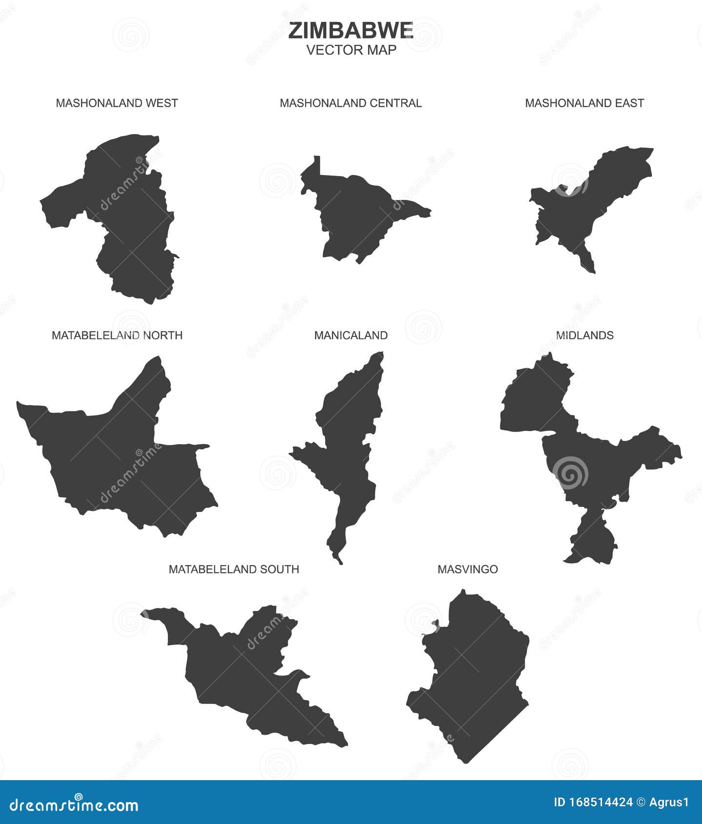 Political Map of Zimbabwe Isolated on White Background Stock Vector ... Political Map of Zimbabwe Isolated on White Background Stock Vector ...