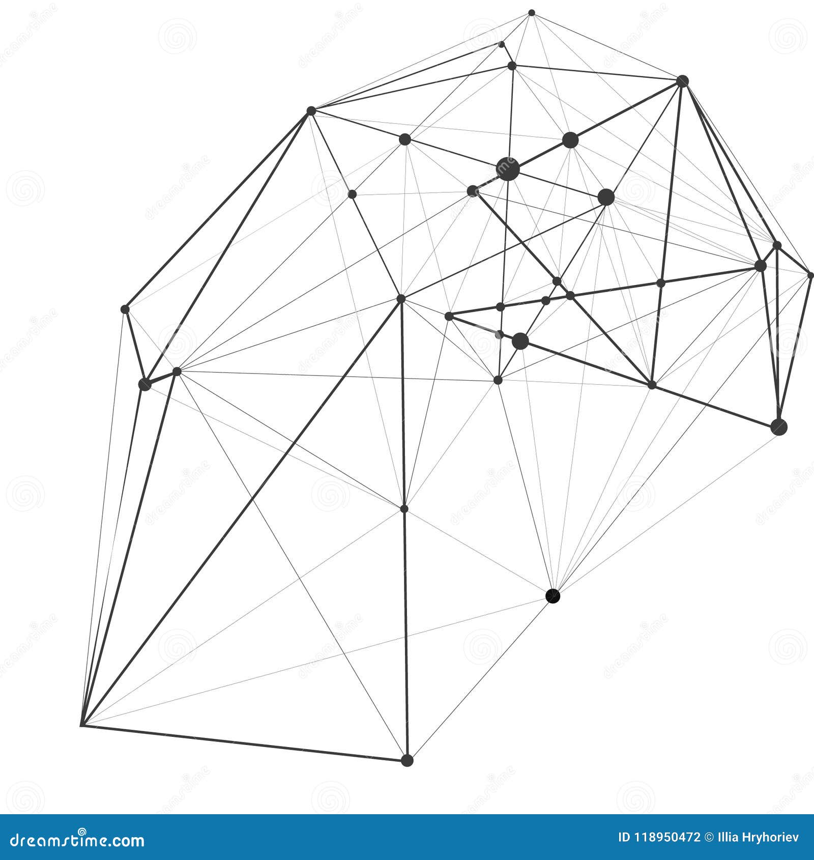 Vector Illustration.Polygon Geometry Background. Abstract Polygonal ...