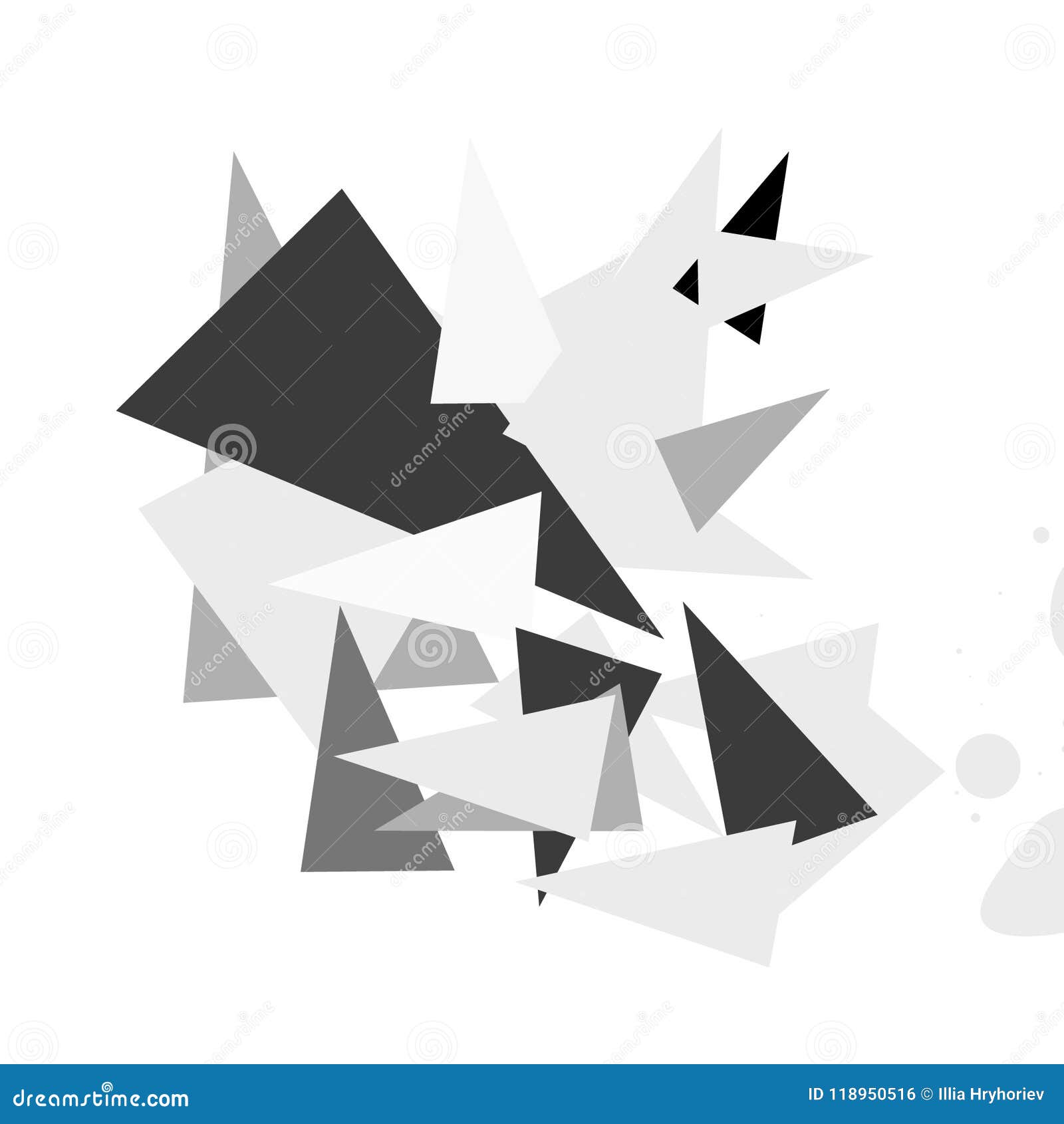 Vector Illustration.Polygon Geometry Background. Abstract Polygonal ...
