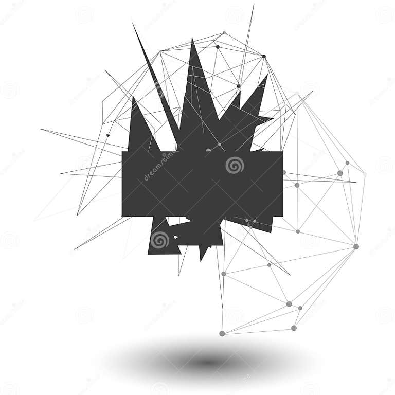 Vector Illustration.Polygon Geometry Background. Abstract Polygonal ...