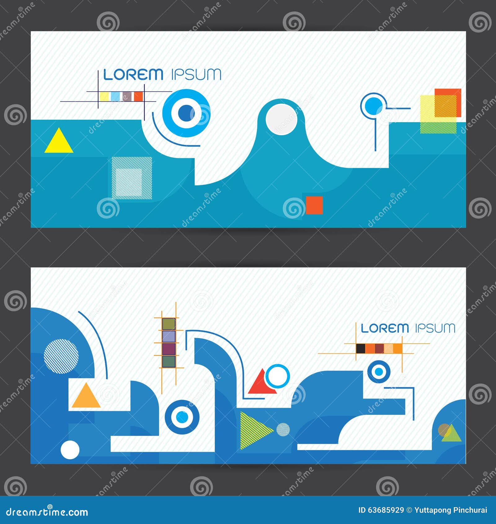 Vector Illustration Polygon Geometry Polygon Abstract Banner Stock ...