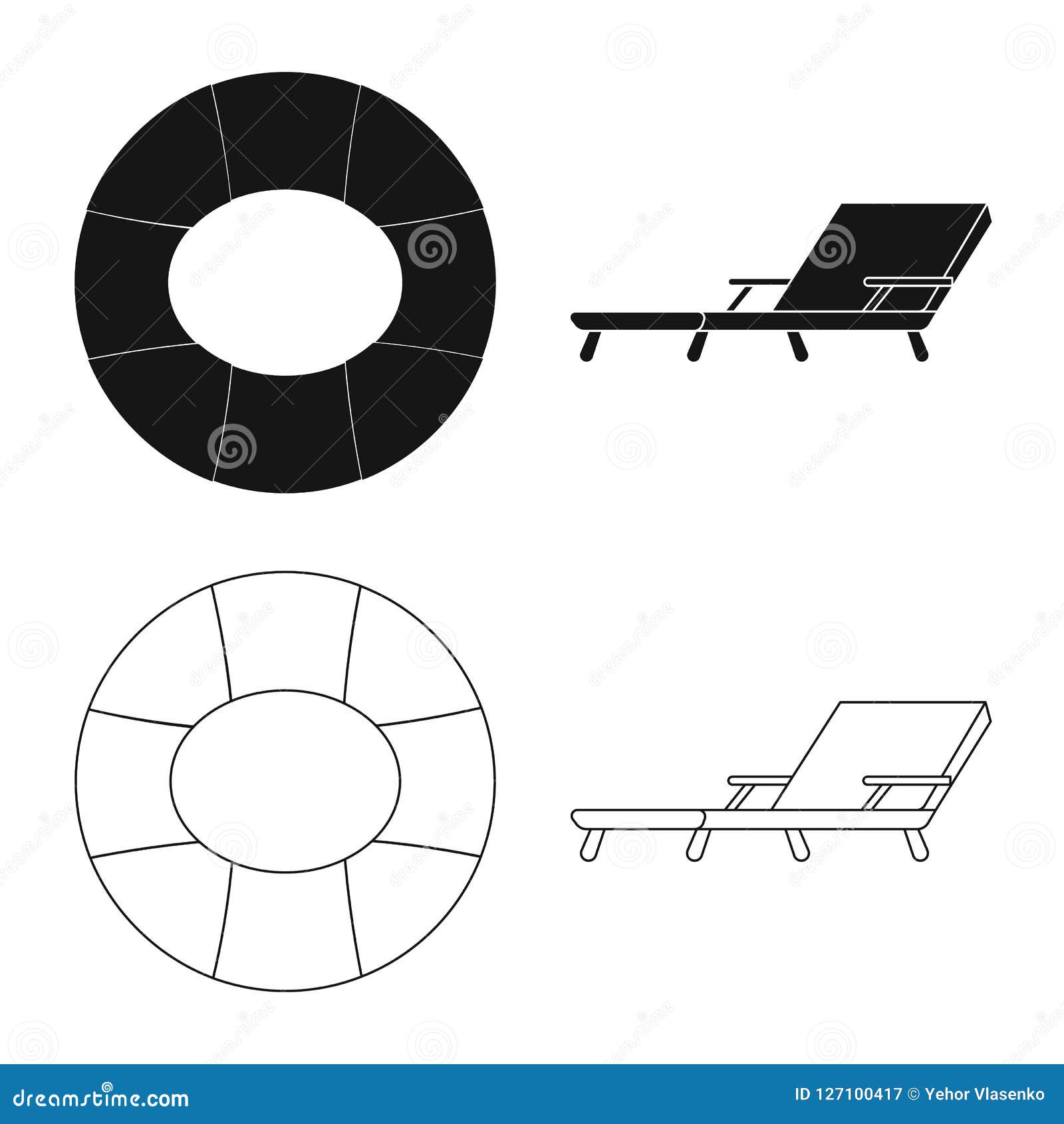 Vector Illustration of Pool and Swimming Sign. Collection of Pool and ...