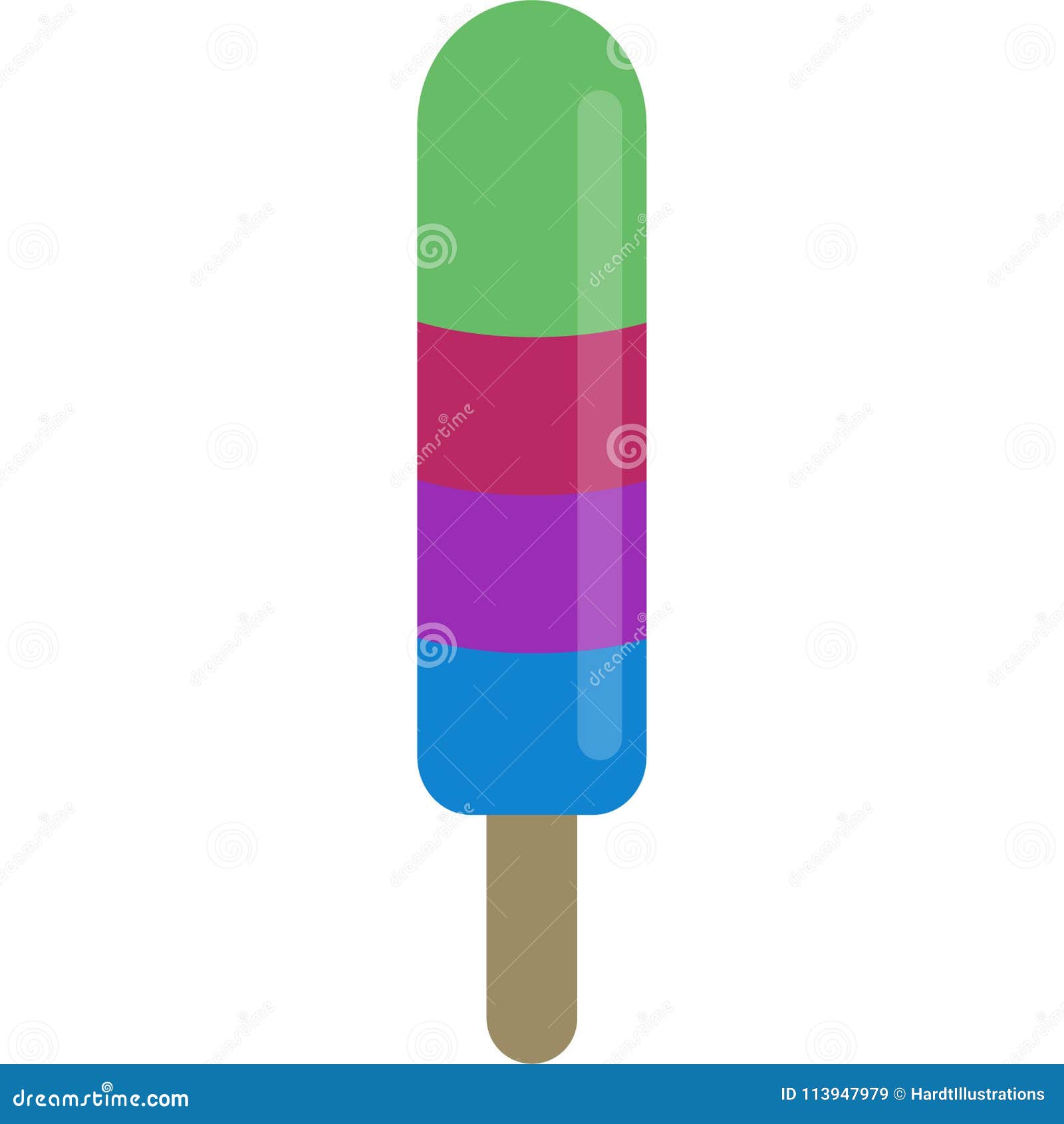 Popsicle Vector Illustration Stock Vector - Illustration of summer ...
