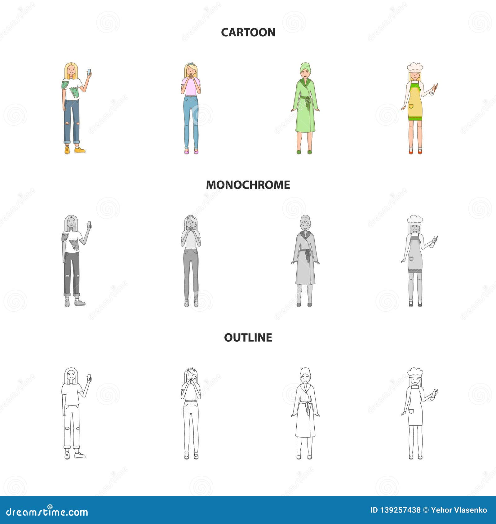 Vector Design of Posture and Mood Sign. Collection of Posture and ...