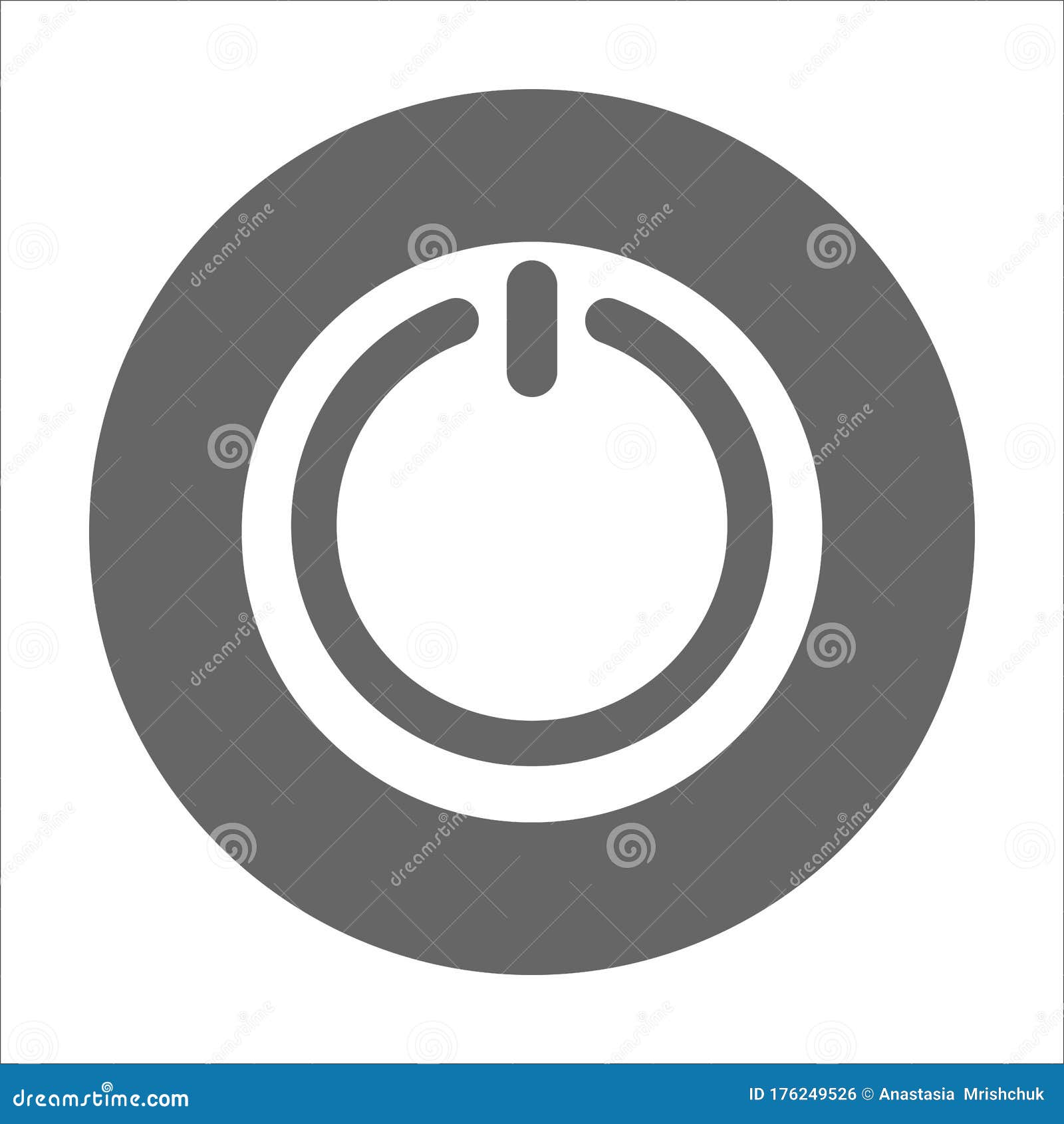 Vector Illustration of Power Button Stock Illustration - Illustration ...