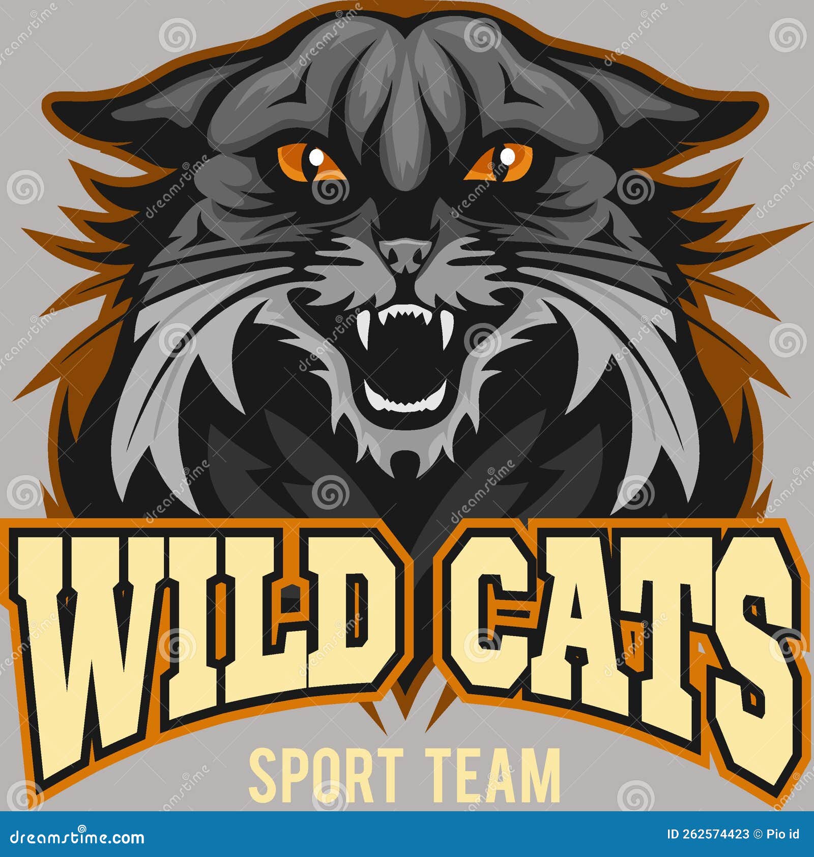 Wild Cats Mascot Vector Illustration DOWNLOAD Stock Vector - Illustration of panthers, vector ...