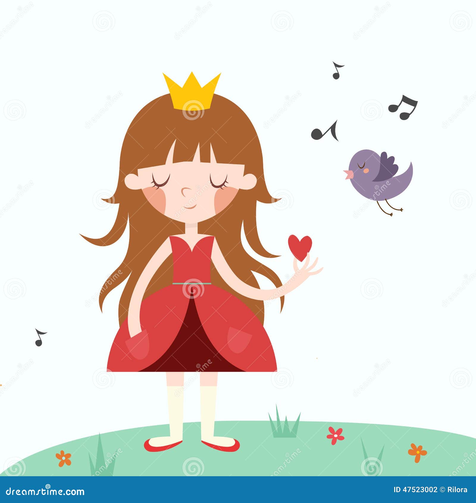 Vector Illustration of Princess. Stock Vector - Illustration of beauty ...