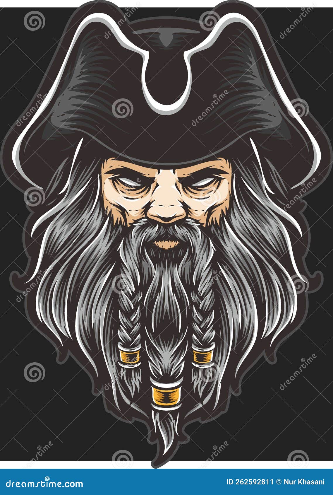 Crazy Pirates Man Vector Illustration Download Stock Vector ...