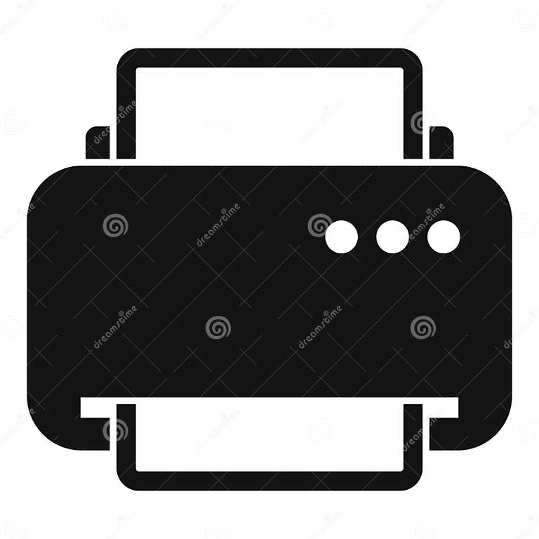 Black and White Printer Icon Stock Illustration - Illustration of ...