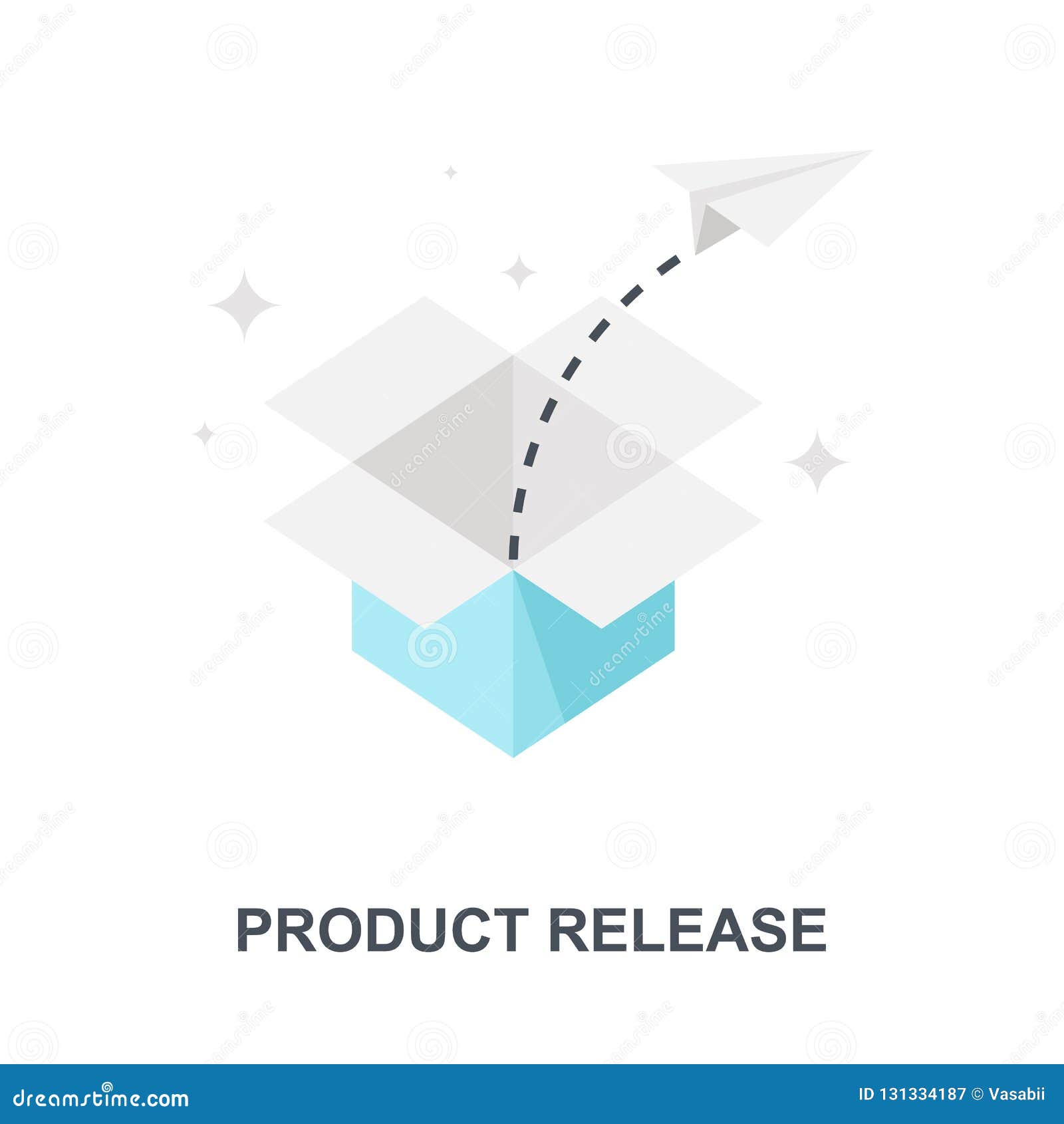 Product Release Icon Concept Stock Vector - Illustration of flat ...
