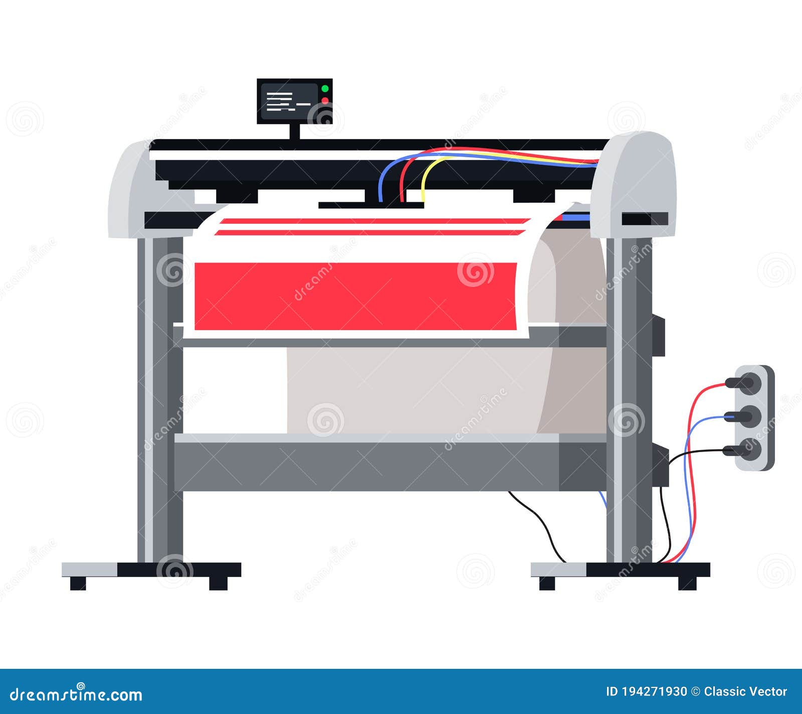 Vector Illustration Professional Equipment for Advertising Agency Stock ...