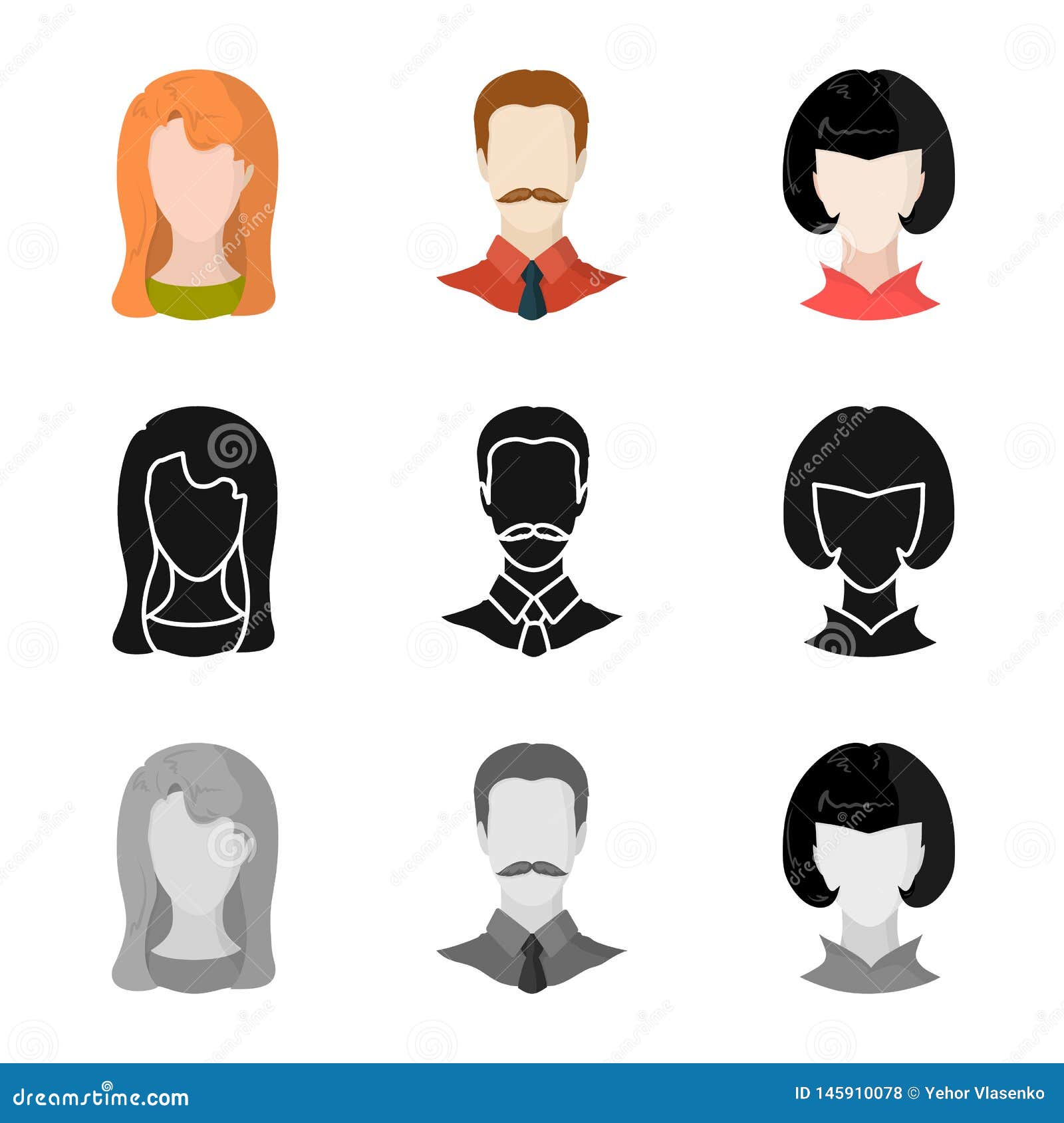 Vector Design of Professional and Photo Sign. Collection of ...