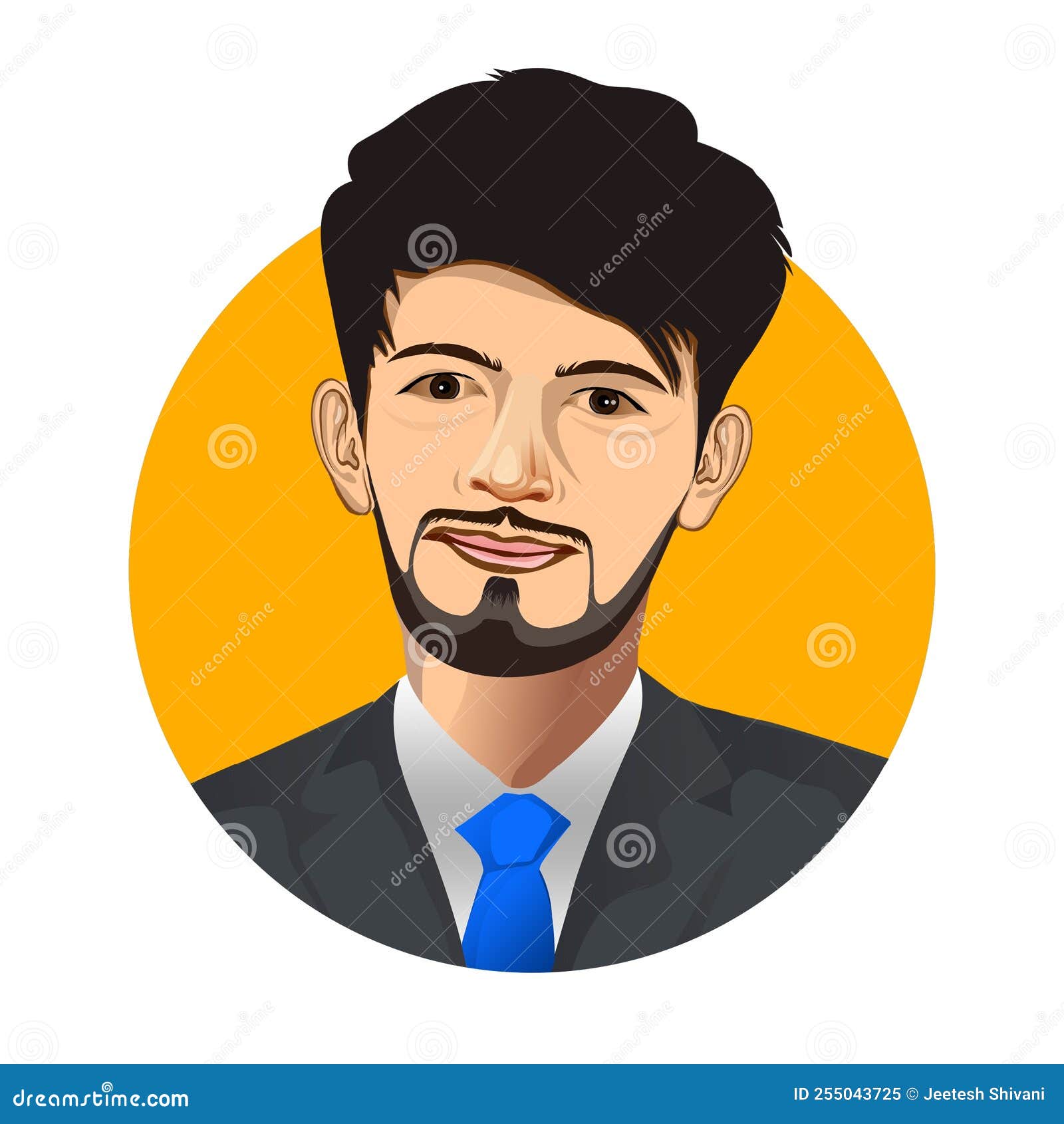 Vector Illustration Profile Photo Image Stock Illustration ...