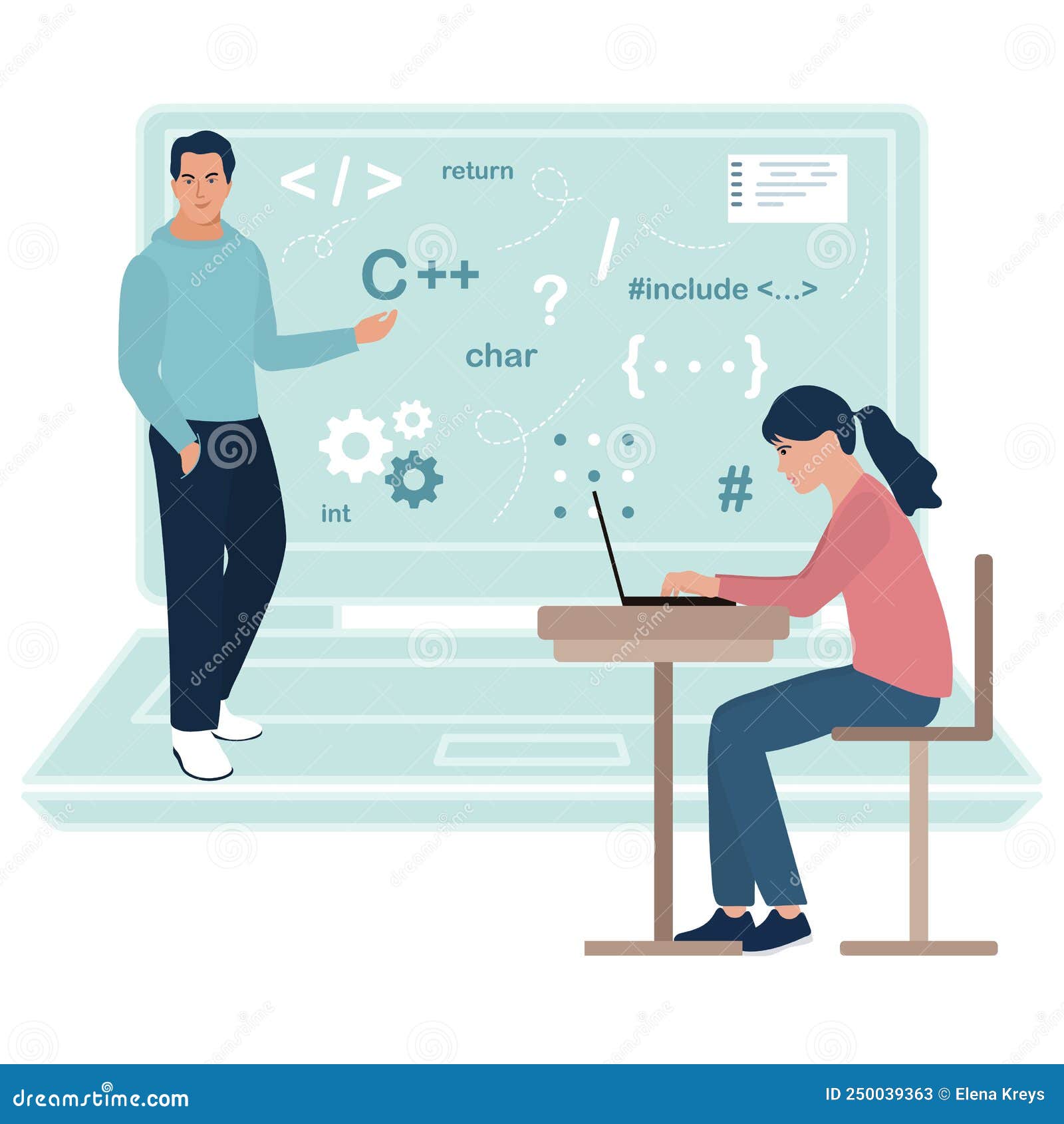 Programming Languages Learning Software Coding It Stock Vector Illustration Of Class Coding