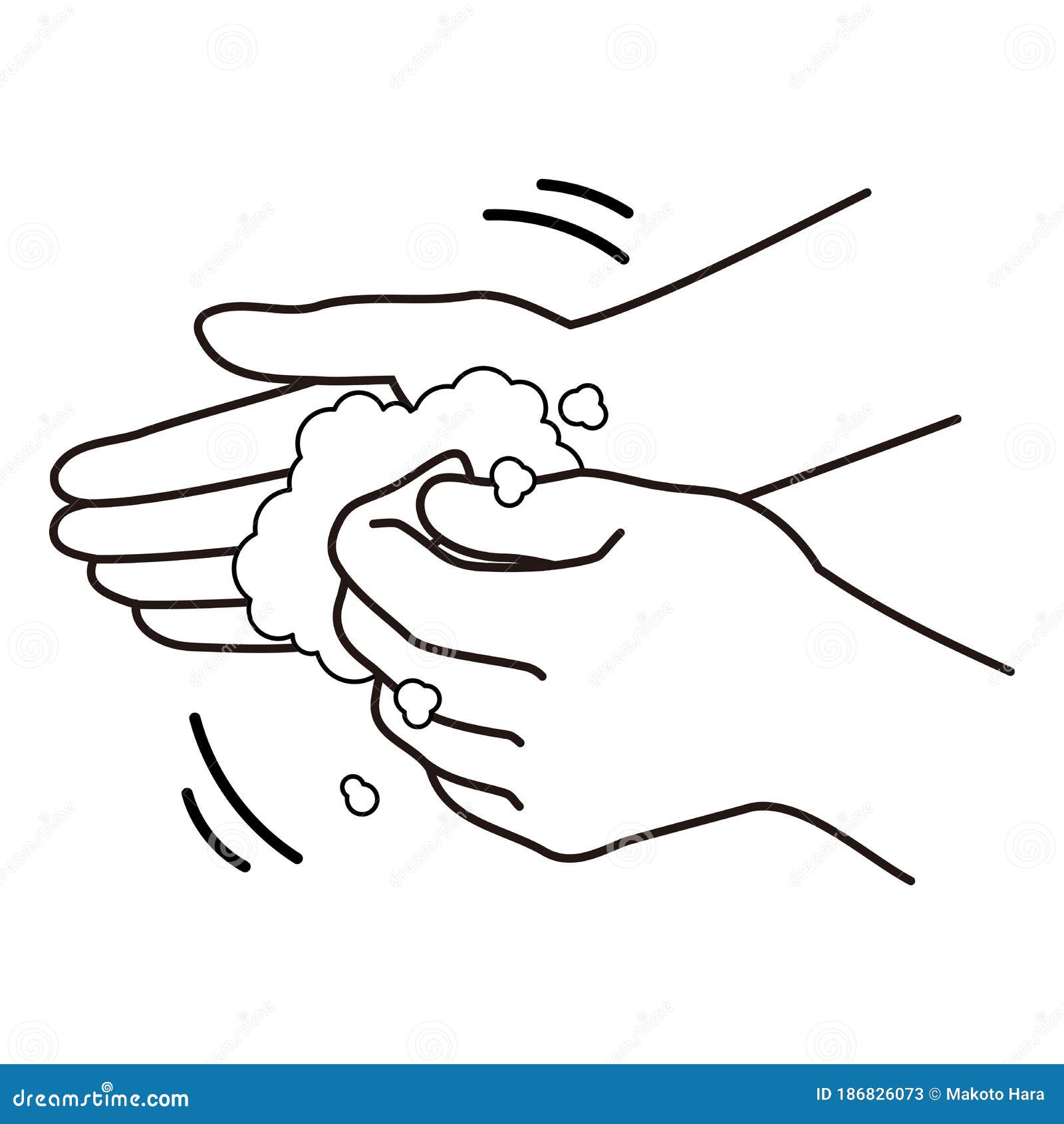 Hand Scrub Icon Set Isolated On White Background Vector Illustration ...