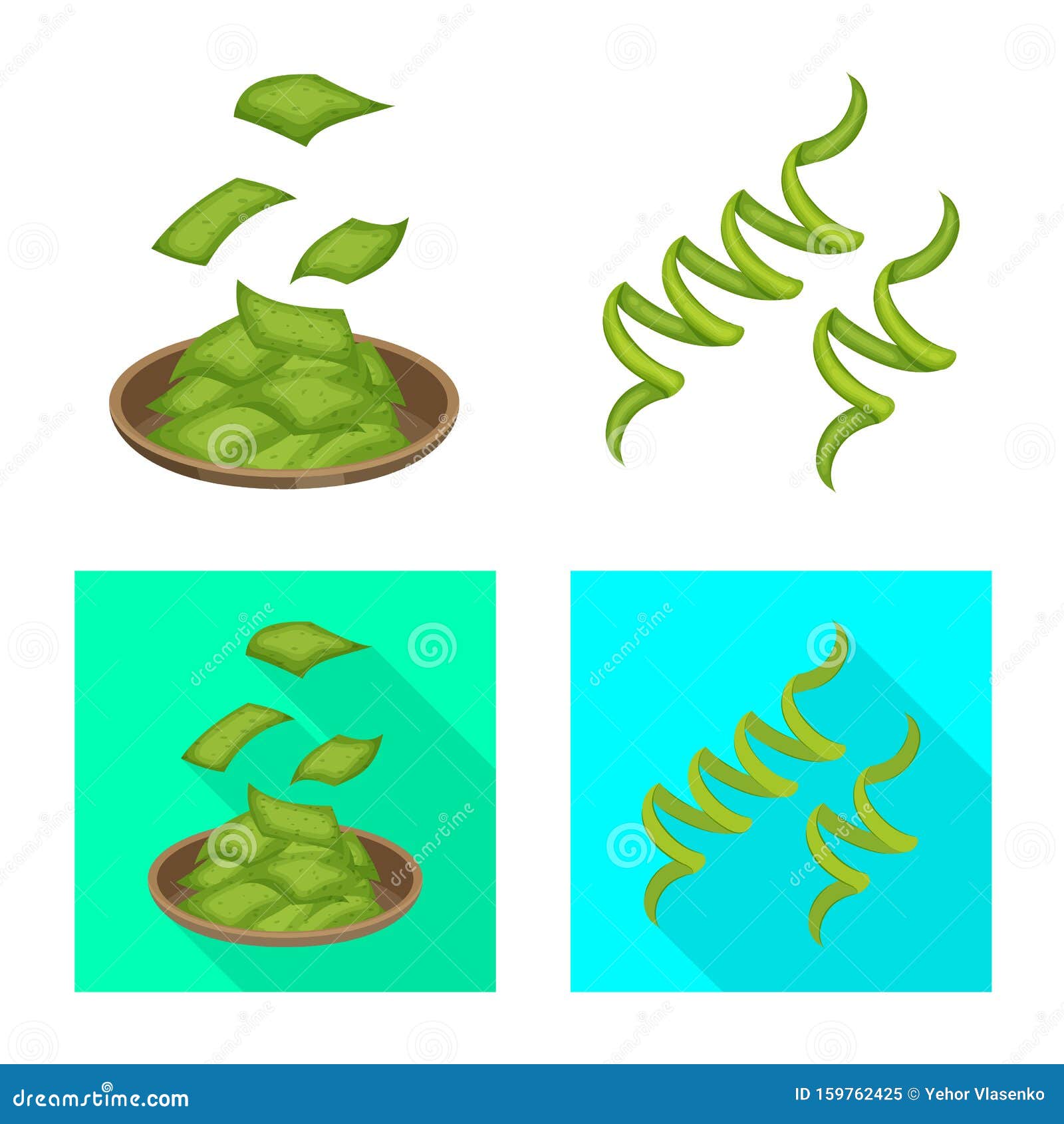 An Icon Of Cyanobacteria Cartoon Design Style With A Sign Board ...