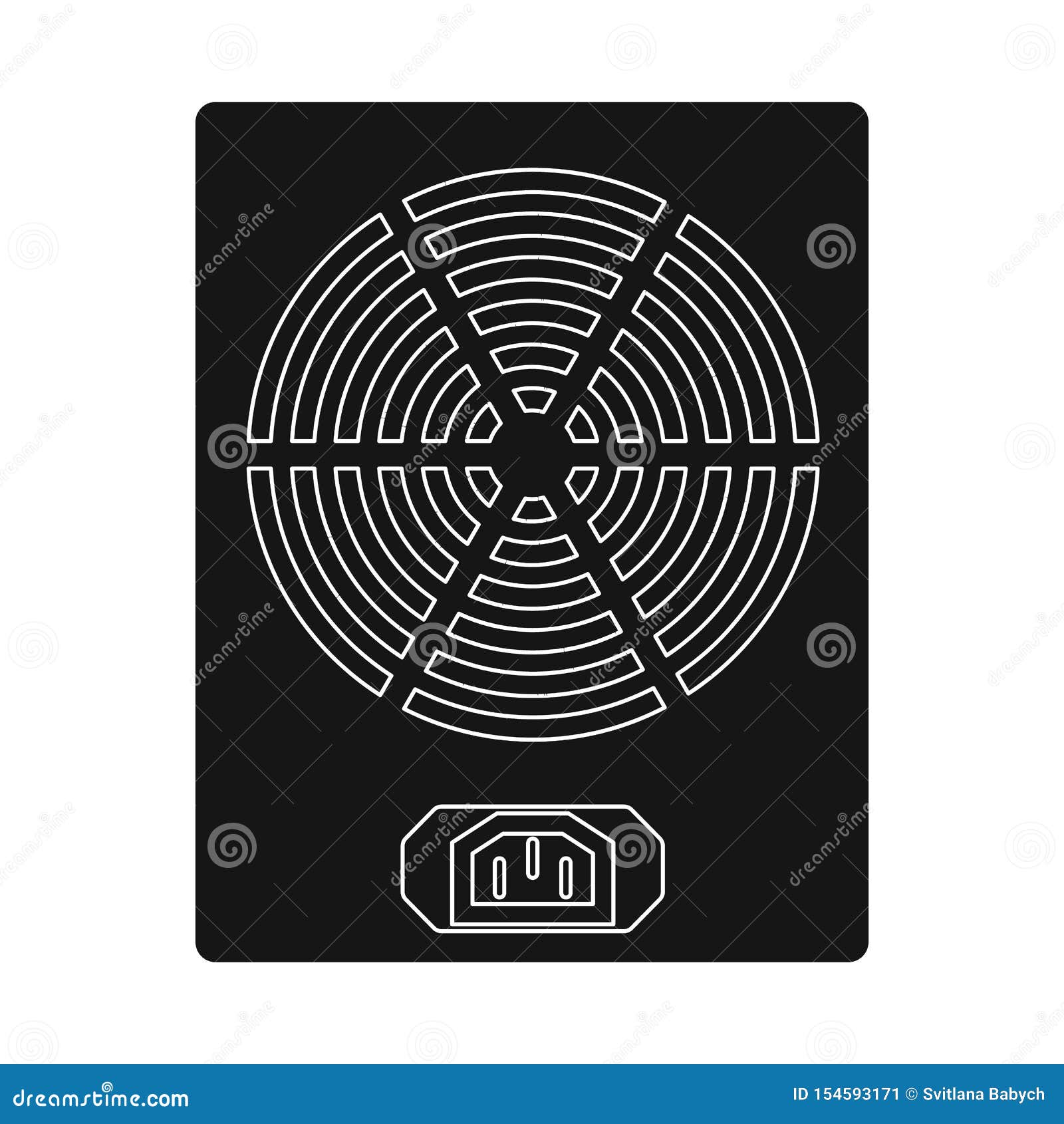 Vector Illustration of Psu and Unit Icon. Collection of Psu and Box ...