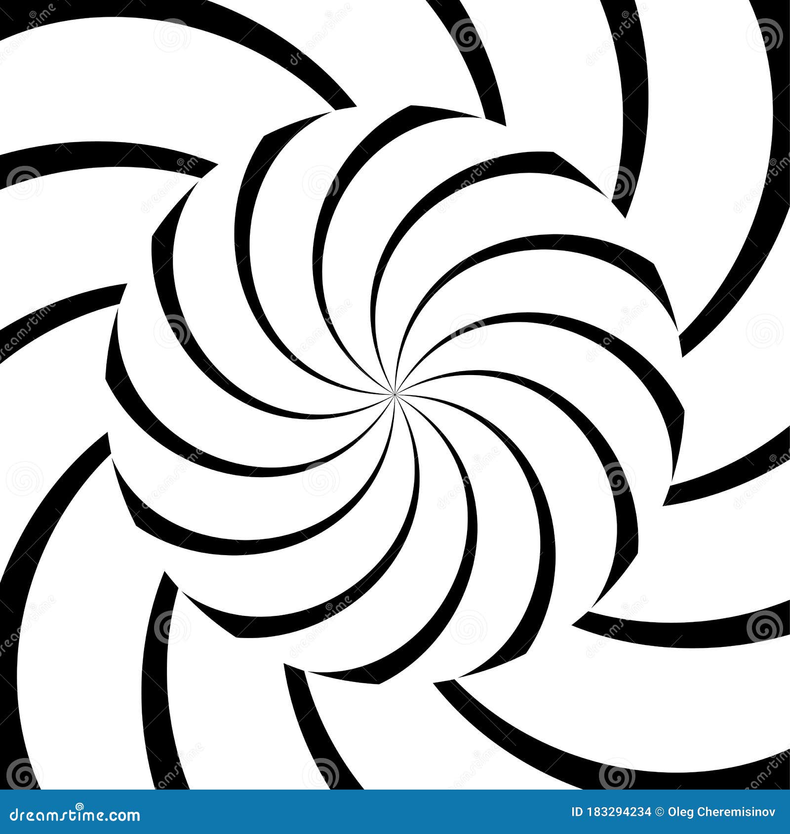 Vector Illustration Psychedelic Spiral Effect Stock Vector ...