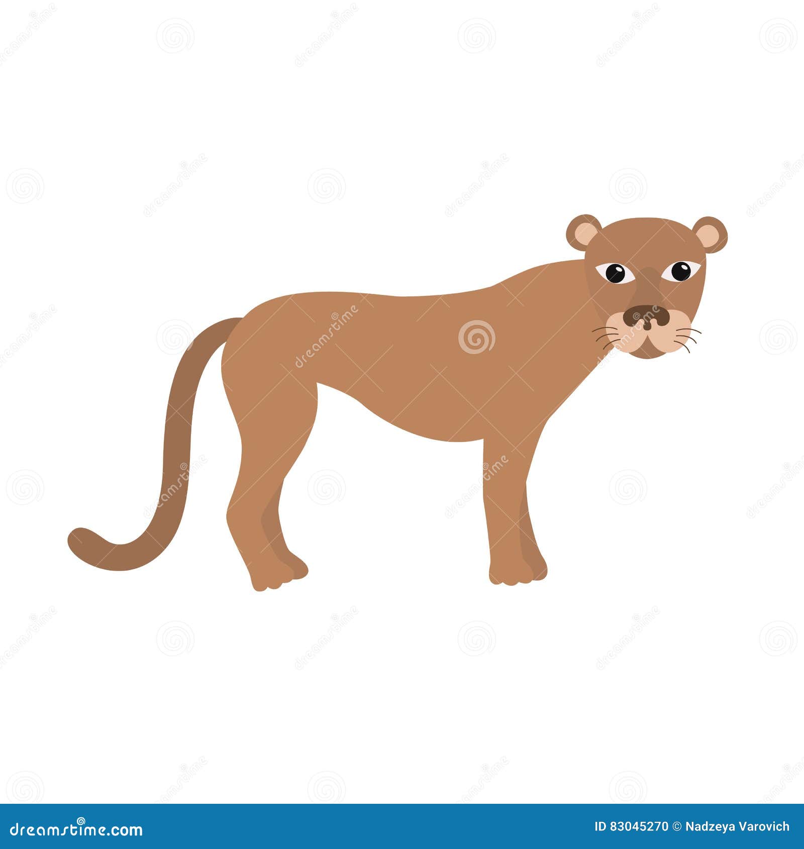 Vector Illustration of a Puma Stock Illustration - Illustration of ...
