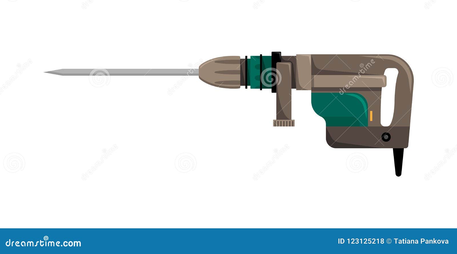 Vector Illustration of the Puncher for the Construction Stock Vector ...
