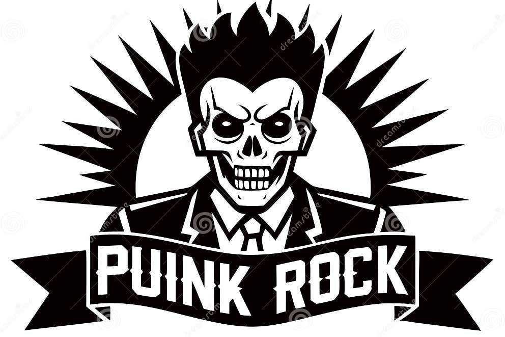 A Vector Illustration of Punk-themed Graphics Editorial Photography ...