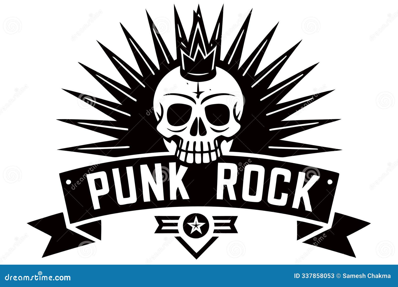 A Vector Illustration of Punk Themed Graphics Editorial Stock Photo ...