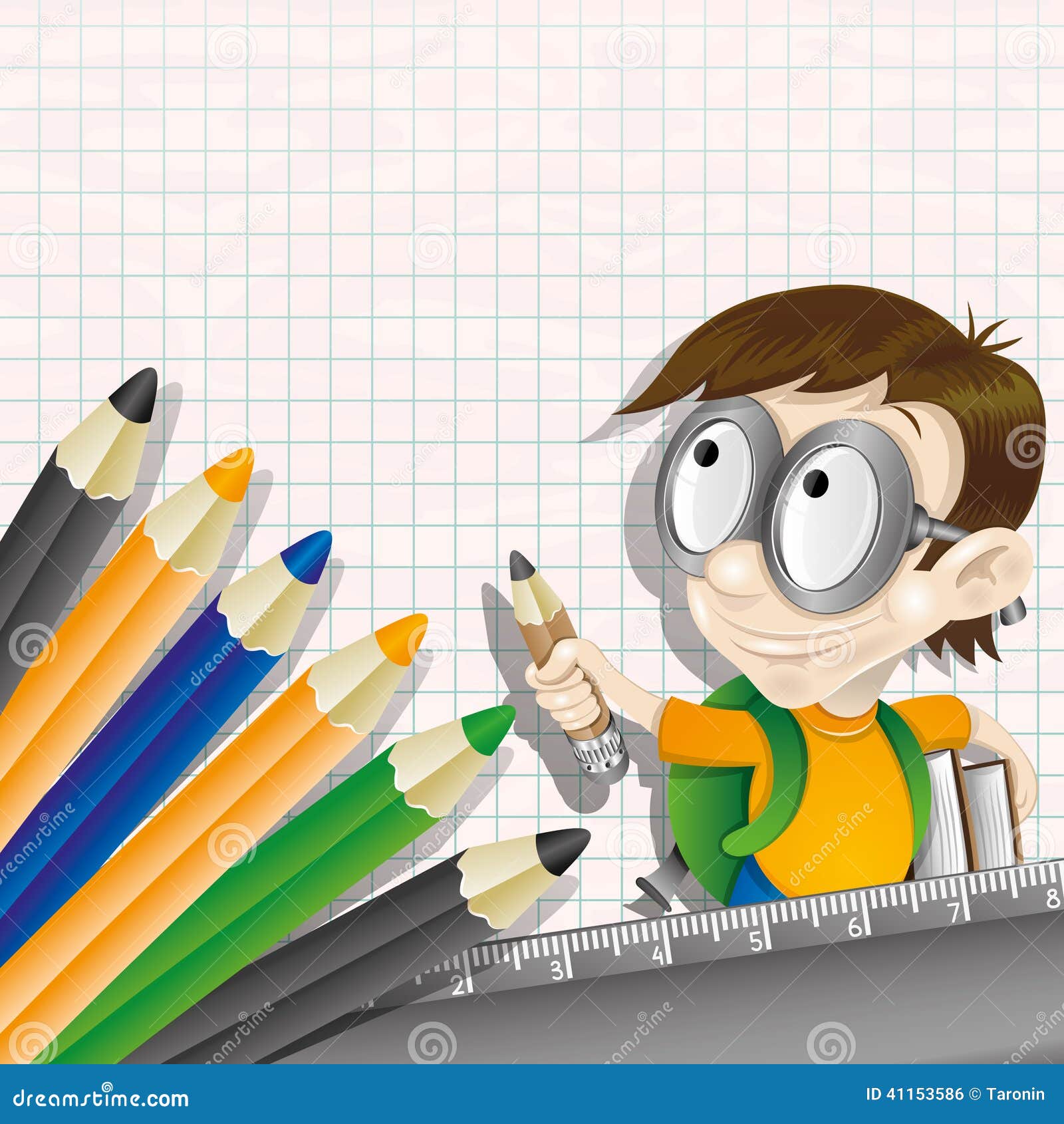 Vector Illustration. Pupil. Stock Vector - Illustration of pupil ...