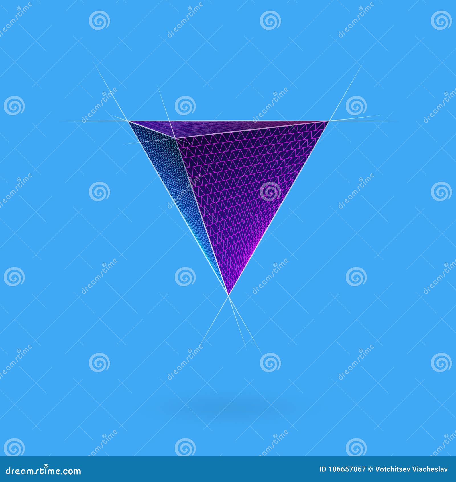 Abstract triangular figure stock illustration. Illustration of model ...