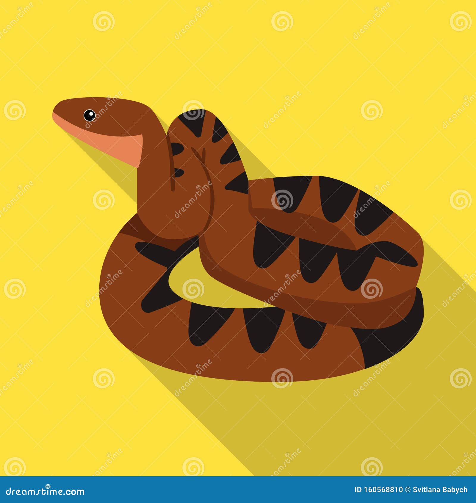 Vector Illustration of Python and Serpent Sign. Graphic of Python and ...
