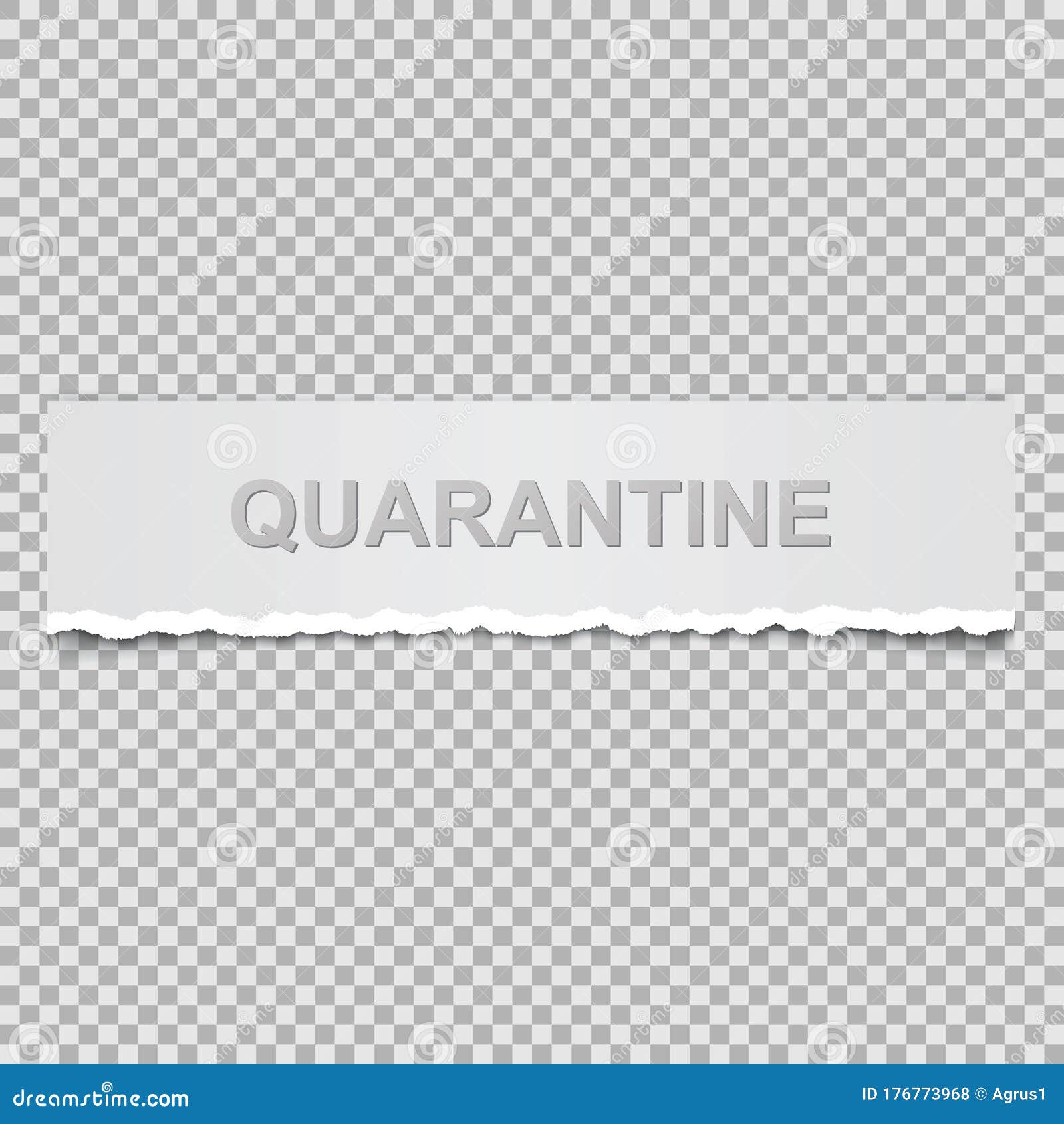 QUARANTINE on Note Paper on Transparent Background Stock Vector ...
