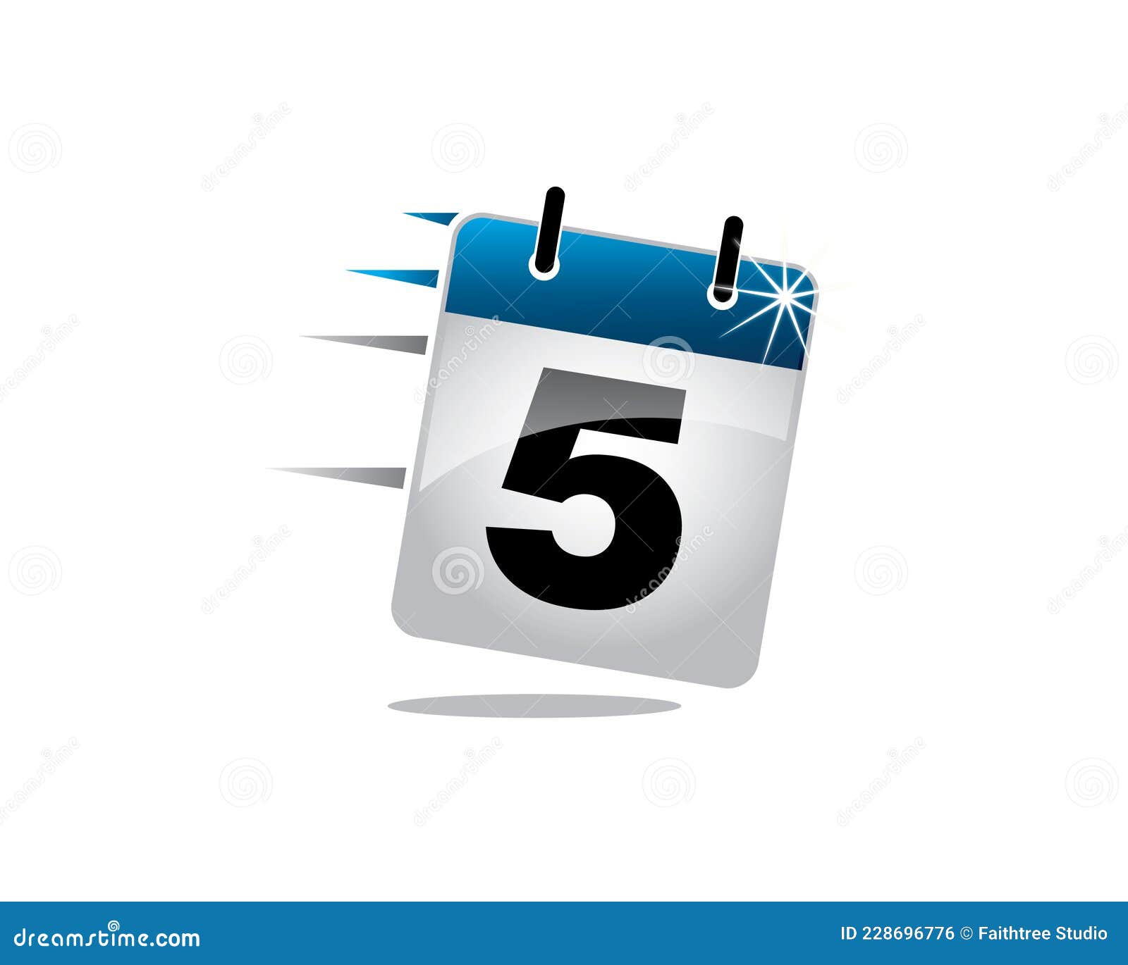 Vector Illustration of Quick 5th Date Calendar Stock Vector ...