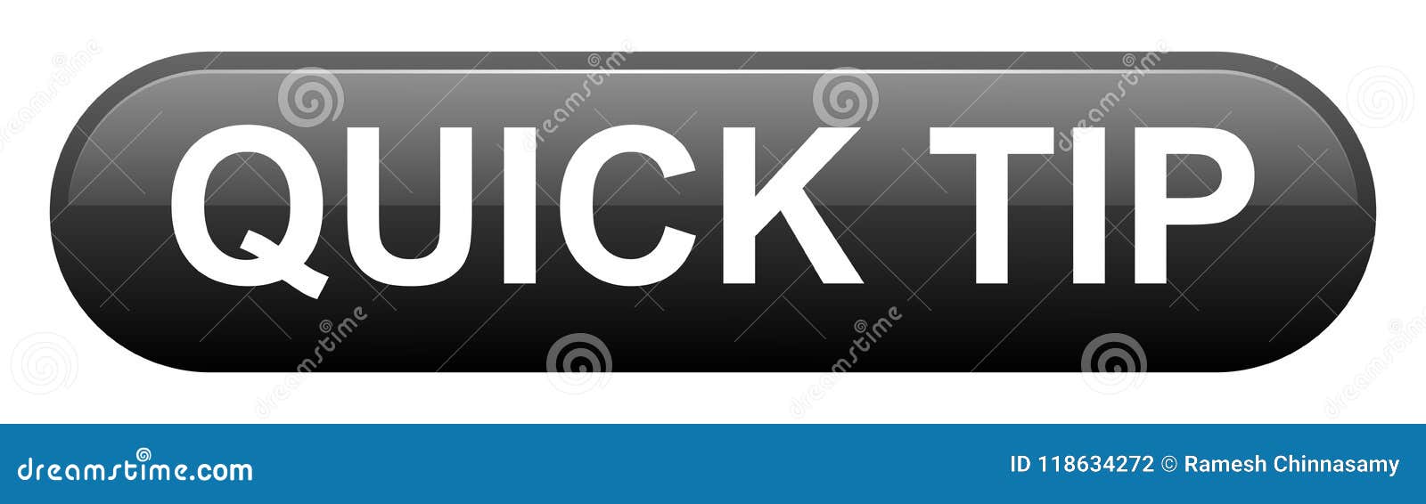 Quick Tip Black Button Help and Suggestion Concept Stock Vector ...