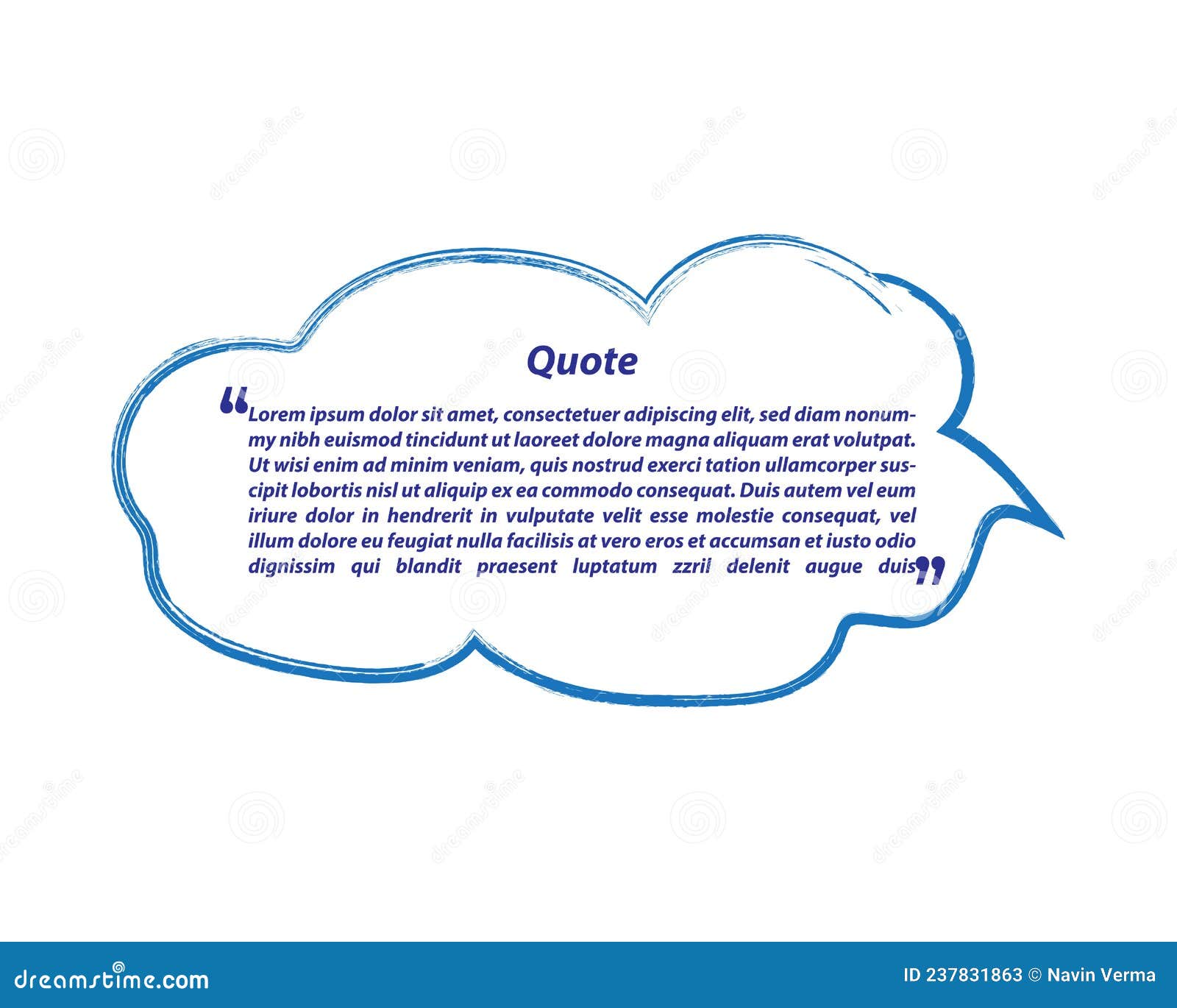Vector Illustration for Quotes Templates Stock Vector - Illustration of ...