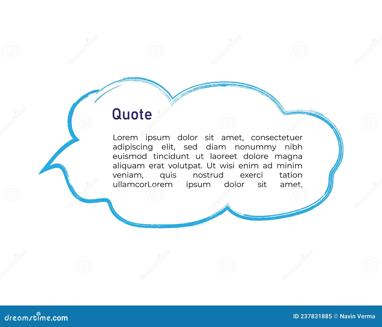Vector Illustration for Quotes Templates Stock Vector - Illustration of ...